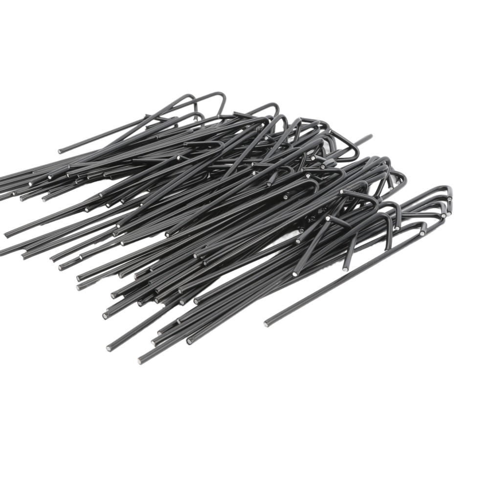 Chain Link 6 1/2" Long Black Fence Ties [100 Quantity] for 2" [1 7/8 ...