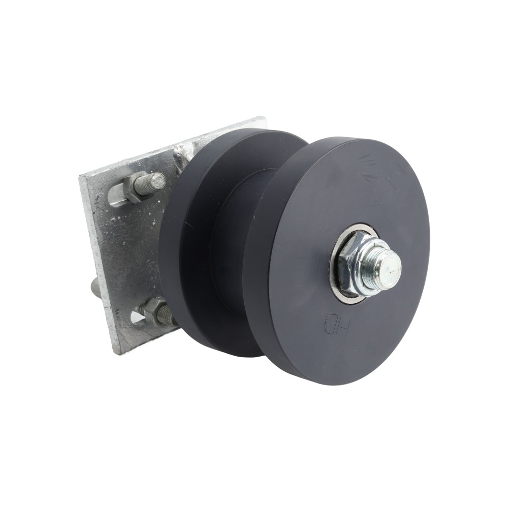 3" Square Post x 2" Square Gate Frame Nylon Cantilever Roller for Chain ...