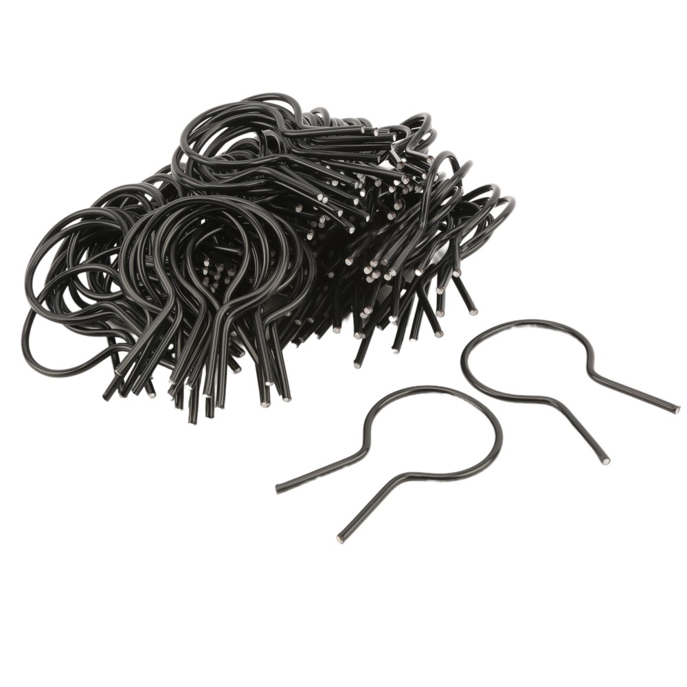 EZ Twist 2" [1 7/8" OD] 8 Gauge (9 Gauge Core) Galvanized Steel Black ...