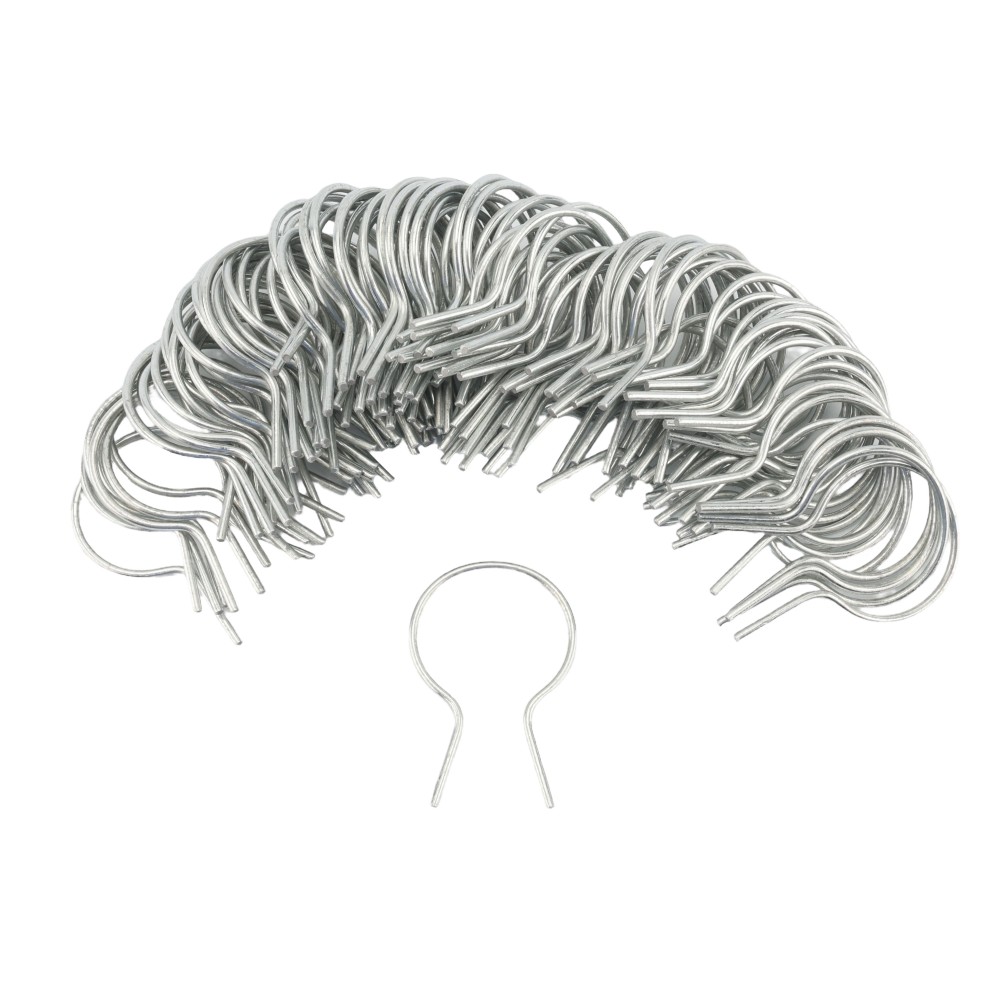 EZ Twist 2" [1 7/8" OD] 9 Gauge Preformed Steel Fence Ties [100 Pack ...