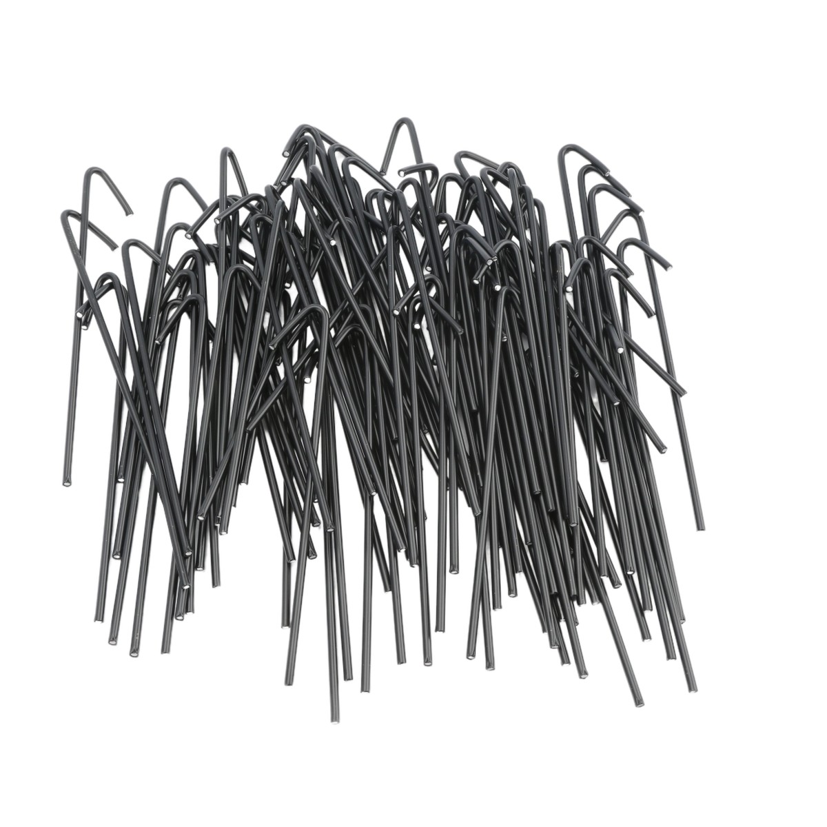 Chain Link 6 1/2" Long Black Fence Ties [100 Quantity] for 2" [1 7/8 ...