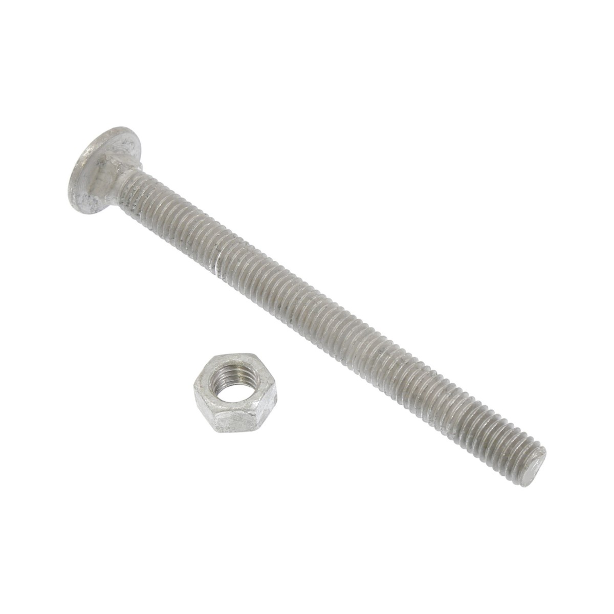 Chain Link 3/8" x 4 1/2" Carriage Nut & Bolt (Hot Dip Galvanized Steel ...