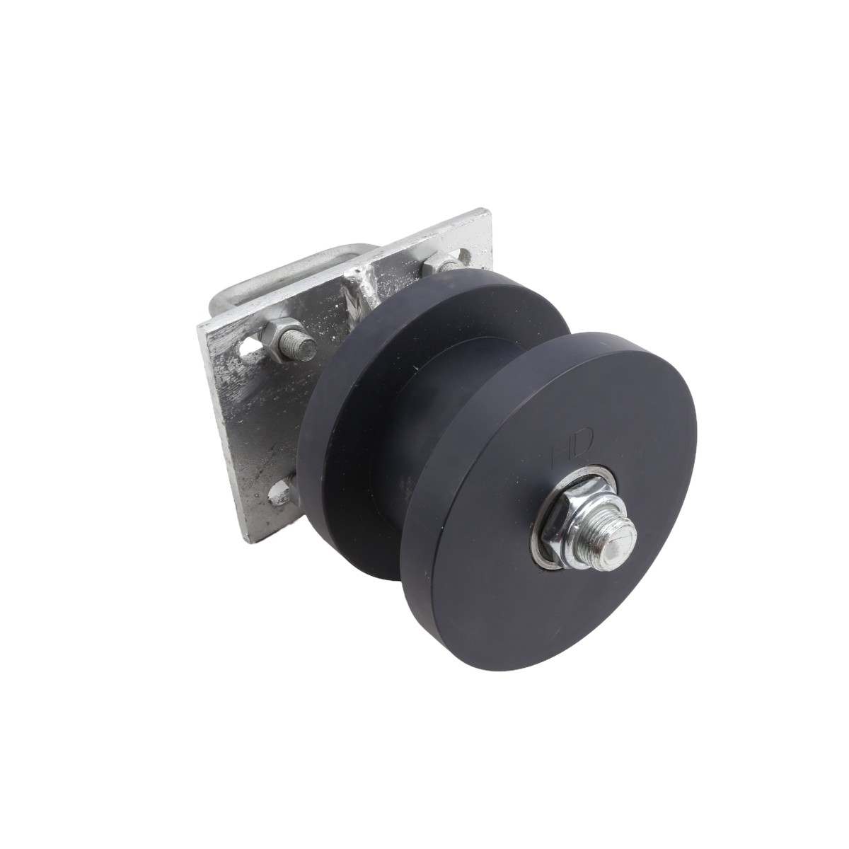 3" Square Post x 2" Square Gate Frame Nylon Cantilever Roller for Chain ...