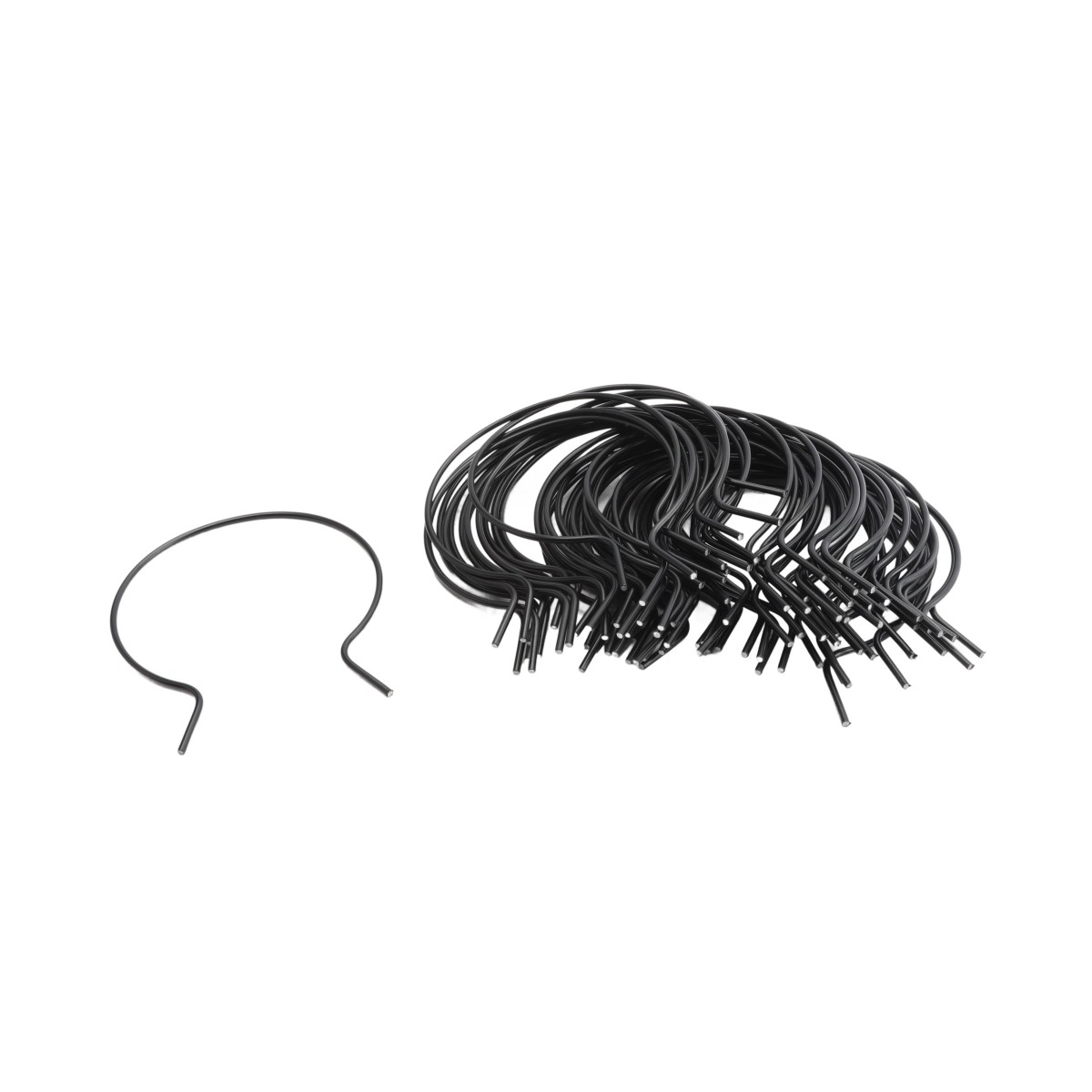 EZ Twist 4 1/2" OD 8 Gauge (9 Gauge Core) Preformed Steel Black Fence ...