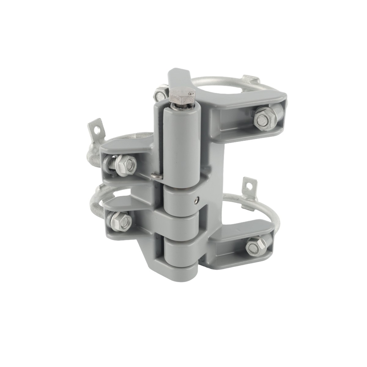 Chain Link Gray Self-Closing Spring Universal Gate Hinge (1 3/8" / 1 5/ ...