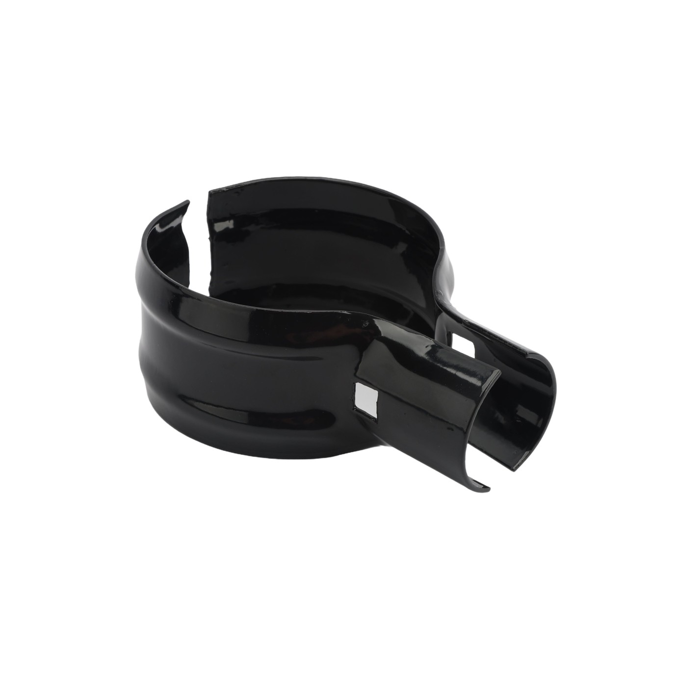 Chain Link 4" x 1 5/8" Black End Rail Clamp - Rail Band, T Clamp ...