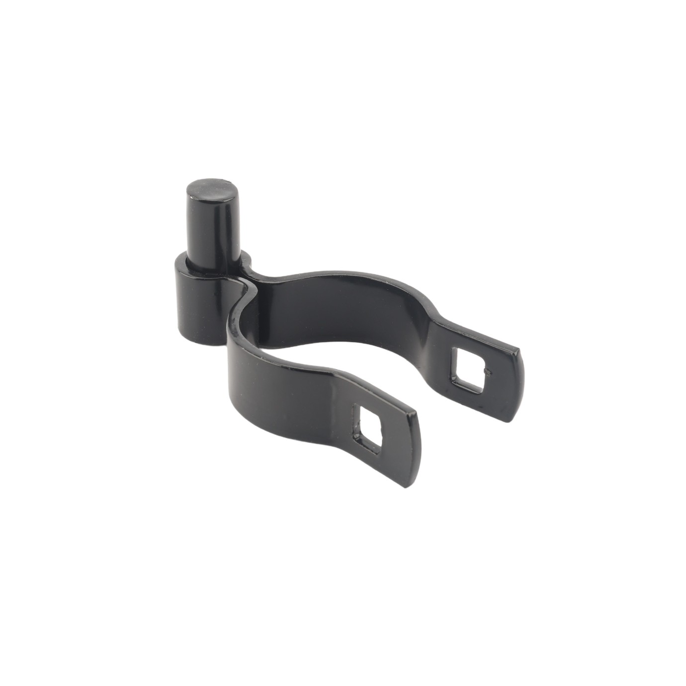 Chain Link 2" [1 7/8" OD] Black Male Gate Hinge - Gate Post Hinge ...