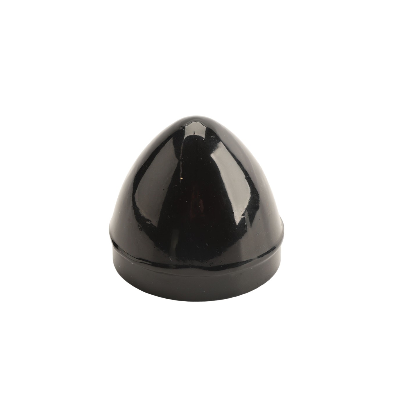 Chain Link 2 1/2" Black Die-Cast Aluminum External Acorn Post Cap (Fits ...