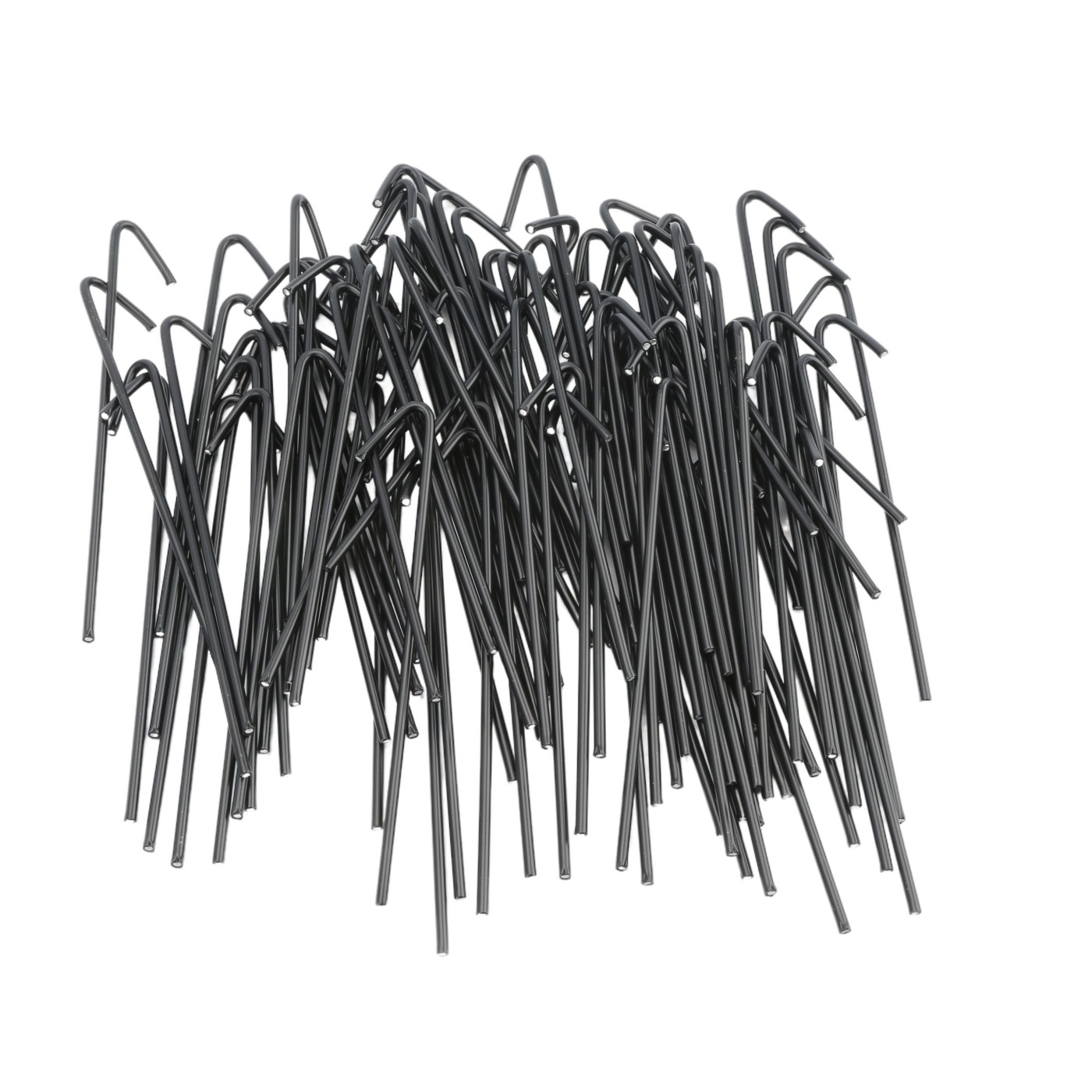 Chain Link 6 1/2" Long Black Fence Ties [100 Quantity] for 2" [1 7/8 ...