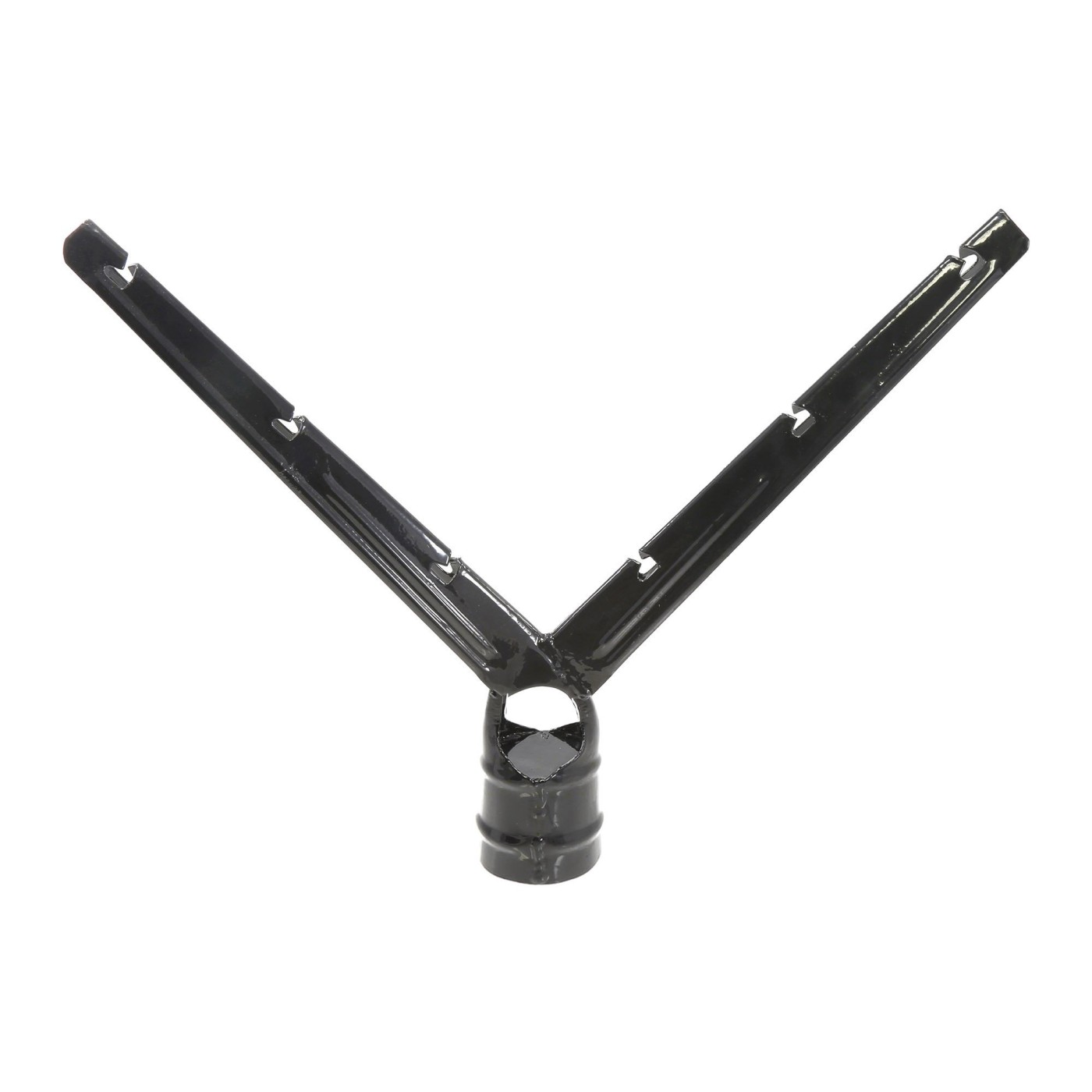 Chain Link 3" [2 7/8" OD] x 1 5/8" Black 6-Strand Barb Wire Arm - V ...