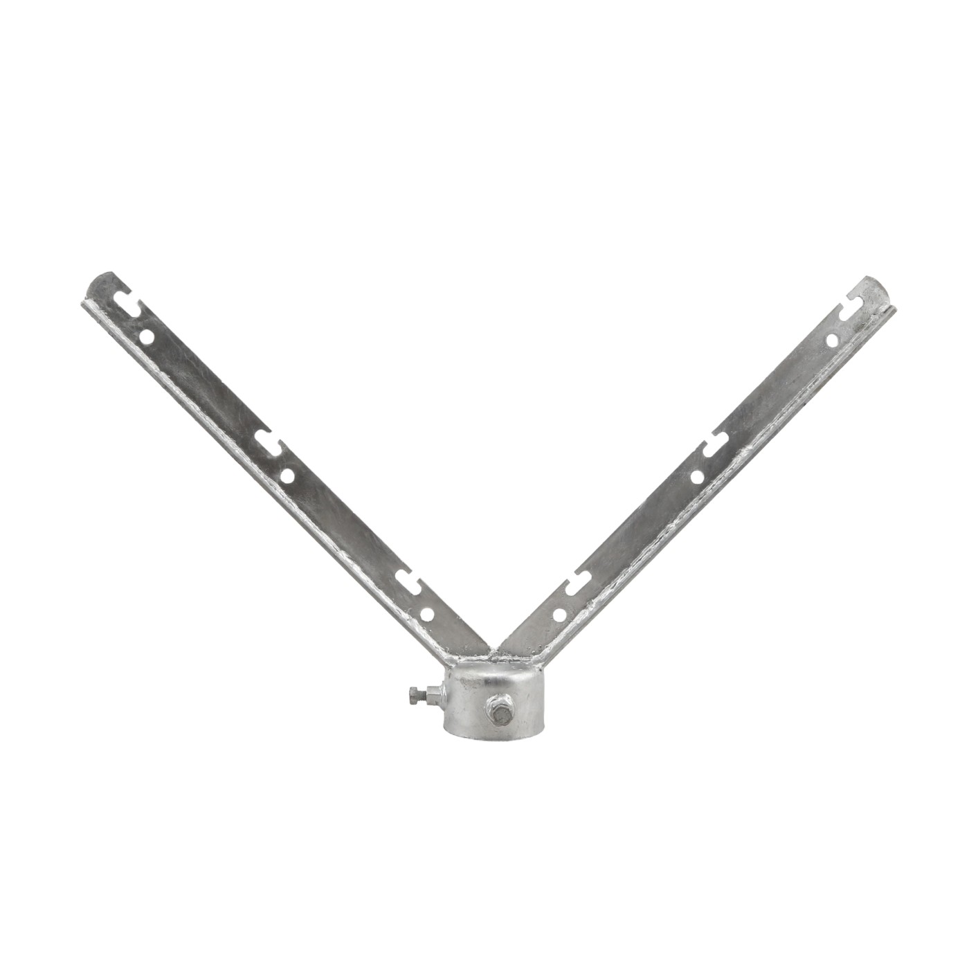 Chain Link 3" [2 7/8" OD] Corner Post 6-Strand 45 Degree Barb Wire Arm ...