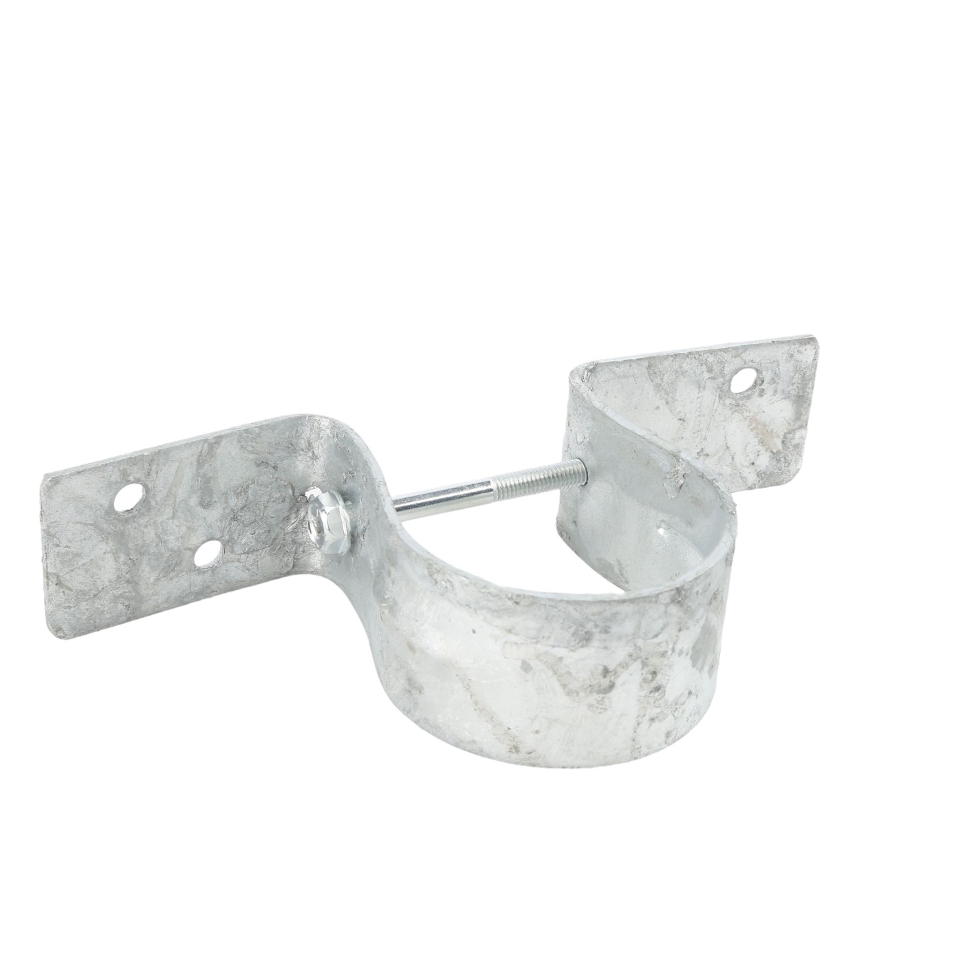 11-Gauge Wood to Steel 2 3/8" Pipe Grip Tie 2 3/8" Round Post to Wood ...