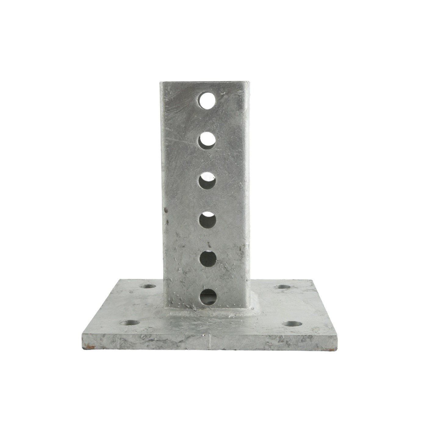 2" x 2" Square Sign Post Floor Anchor Flange Sign Post Mounting Base ...