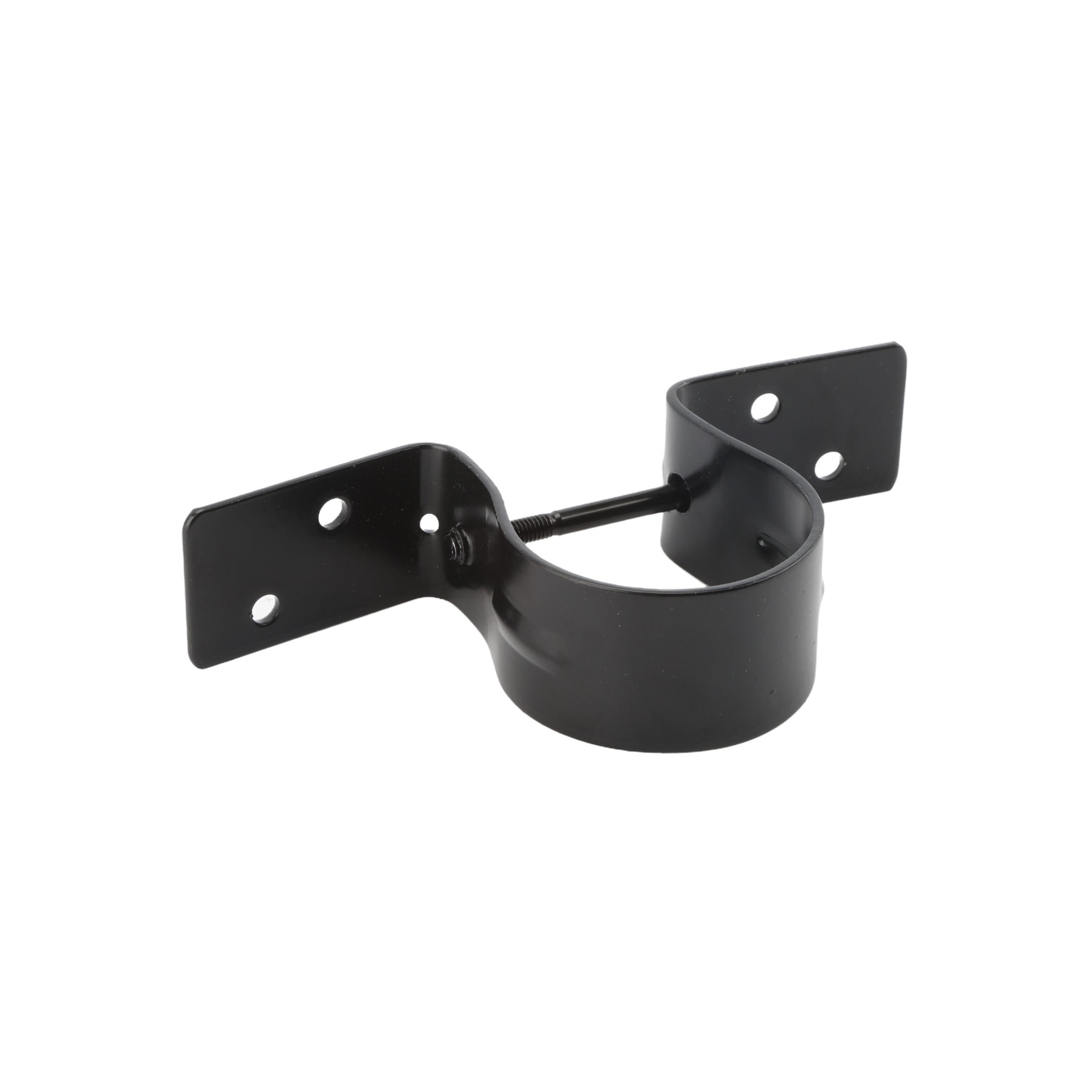 11-Gauge Wood to Steel Pipe Grip Tie 2 3/8" Round Post to Wood Fence ...