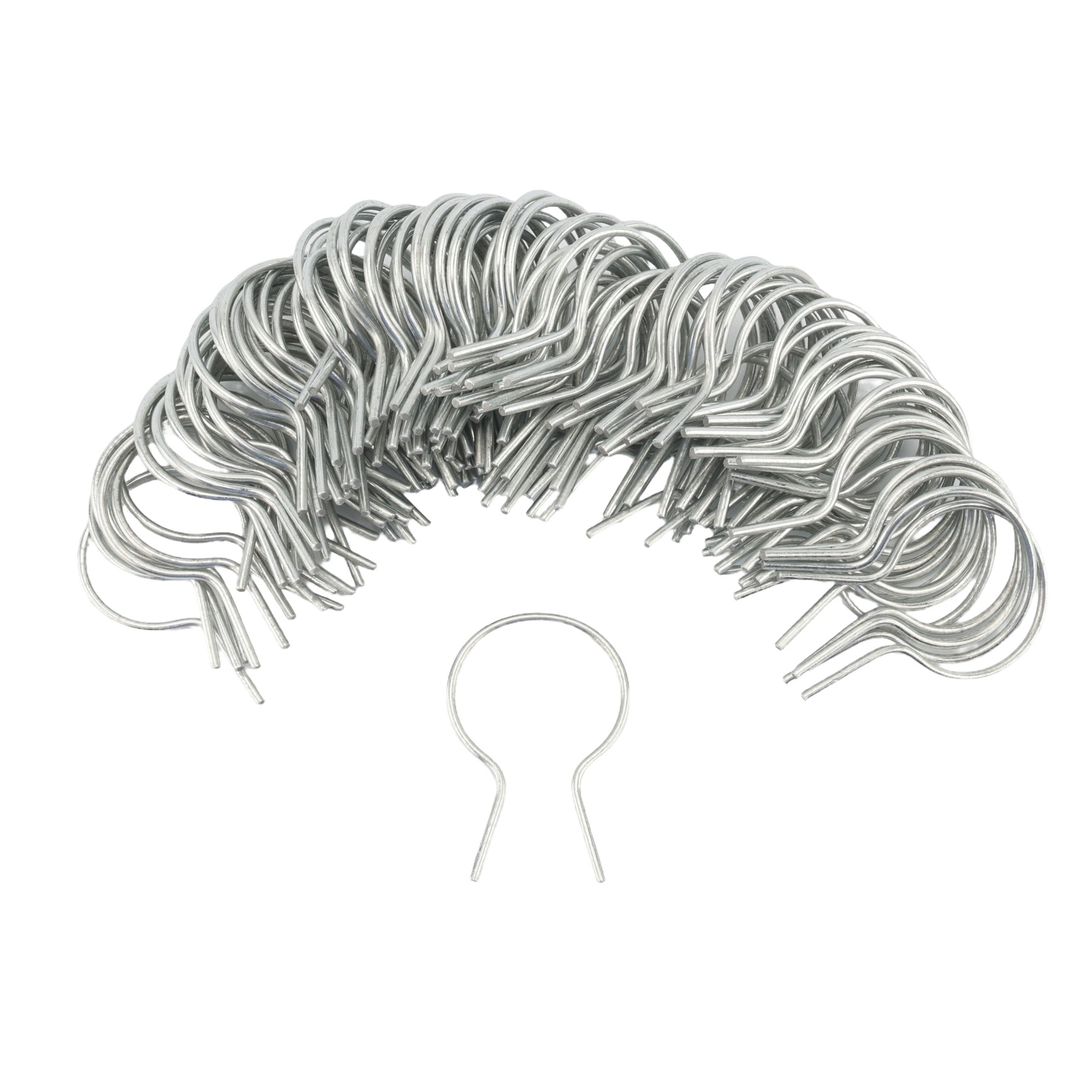 EZ Twist 2" [1 7/8" OD] 9 Gauge Preformed Steel Fence Ties [100 Pack ...