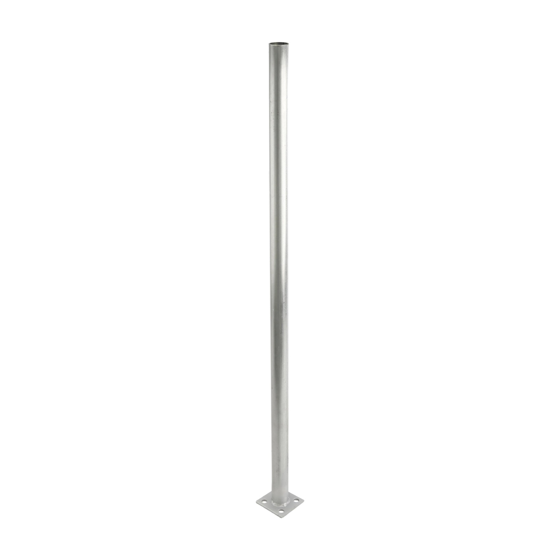Chain Link Fence Heavy Duty Surface Mounting Post 2" [1 7/8" OD] Round ...
