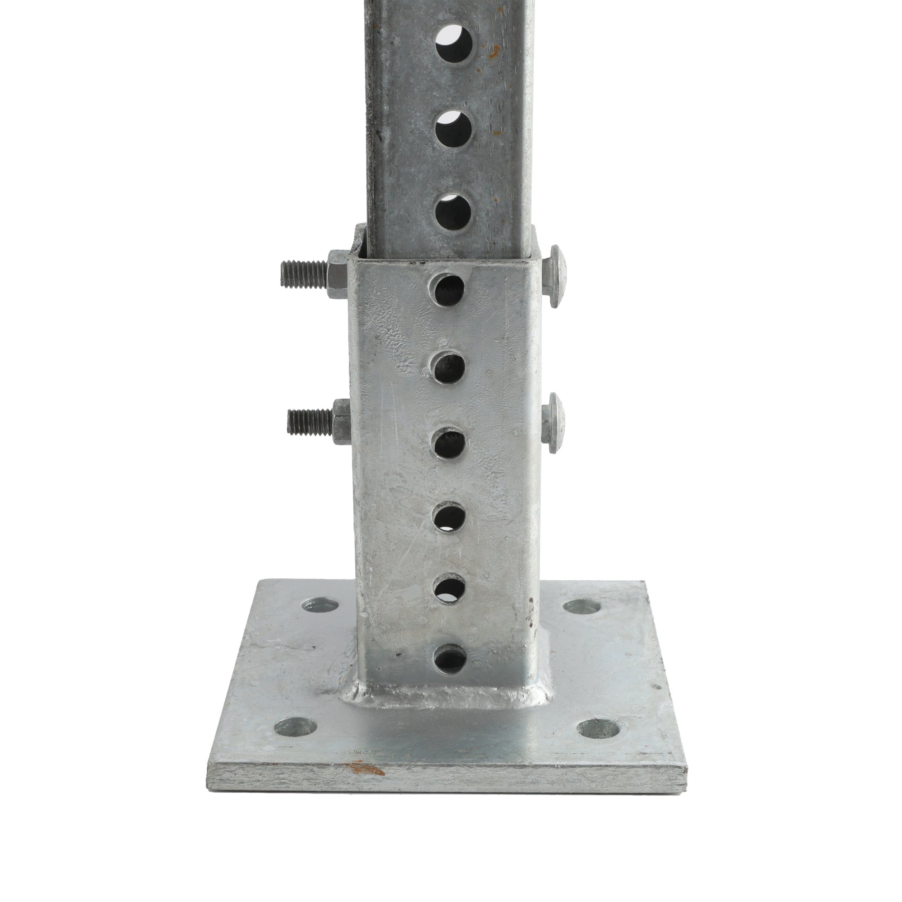 2" x 2" Square Sign Post Floor Anchor Flange Sign Post Mounting Base ...