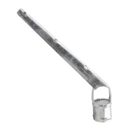 Chain Link 2 1/2" [2 3/8" OD] x 1 5/8" 3-Strand 45 Degree Barb Wire Arm ...