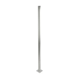 Chain Link Fence Heavy Duty Surface Mounting Post 2" [1 7/8" OD] Round ...