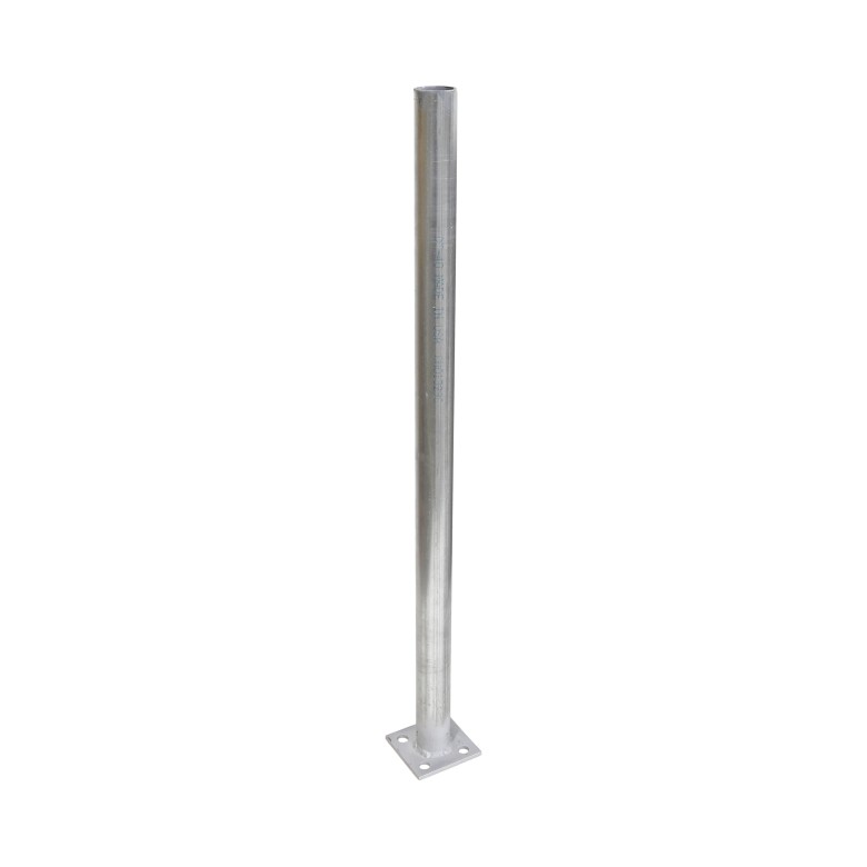 Chain Link Fence Heavy Duty Surface Mounting Post 2" [1 7/8" OD] Round ...