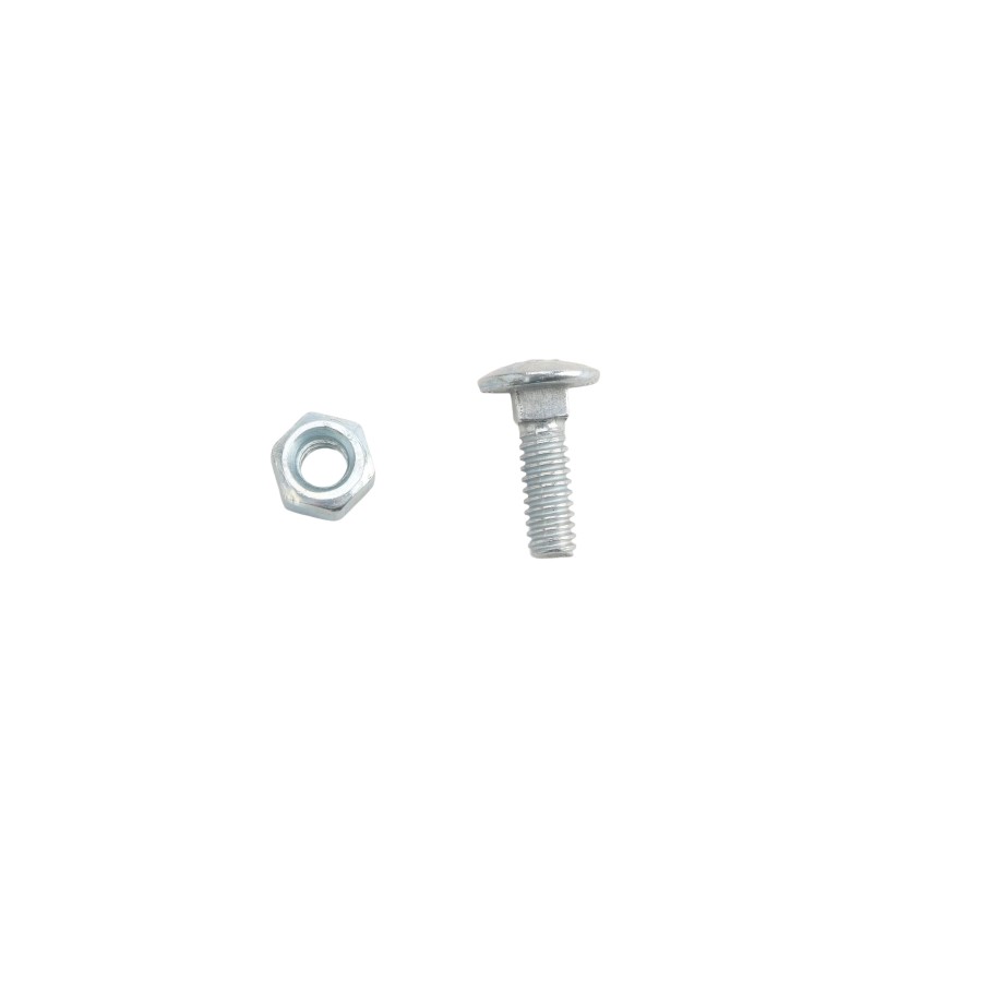 Chain Link 1/4" x 3/4" Carriage Bolt & Nut (Hot Dip Galvanized Steel ...
