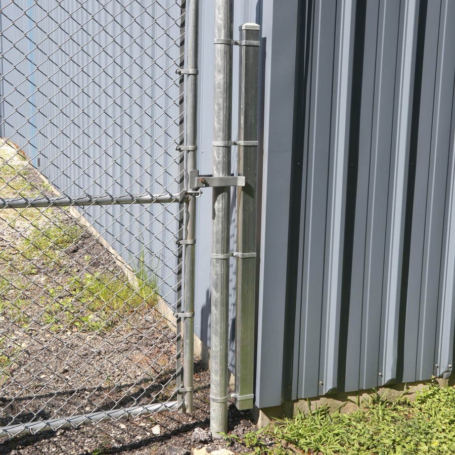Chain Link Fence Post Gap Filler Kit - Fence Puppy Saver (Round Post to ...