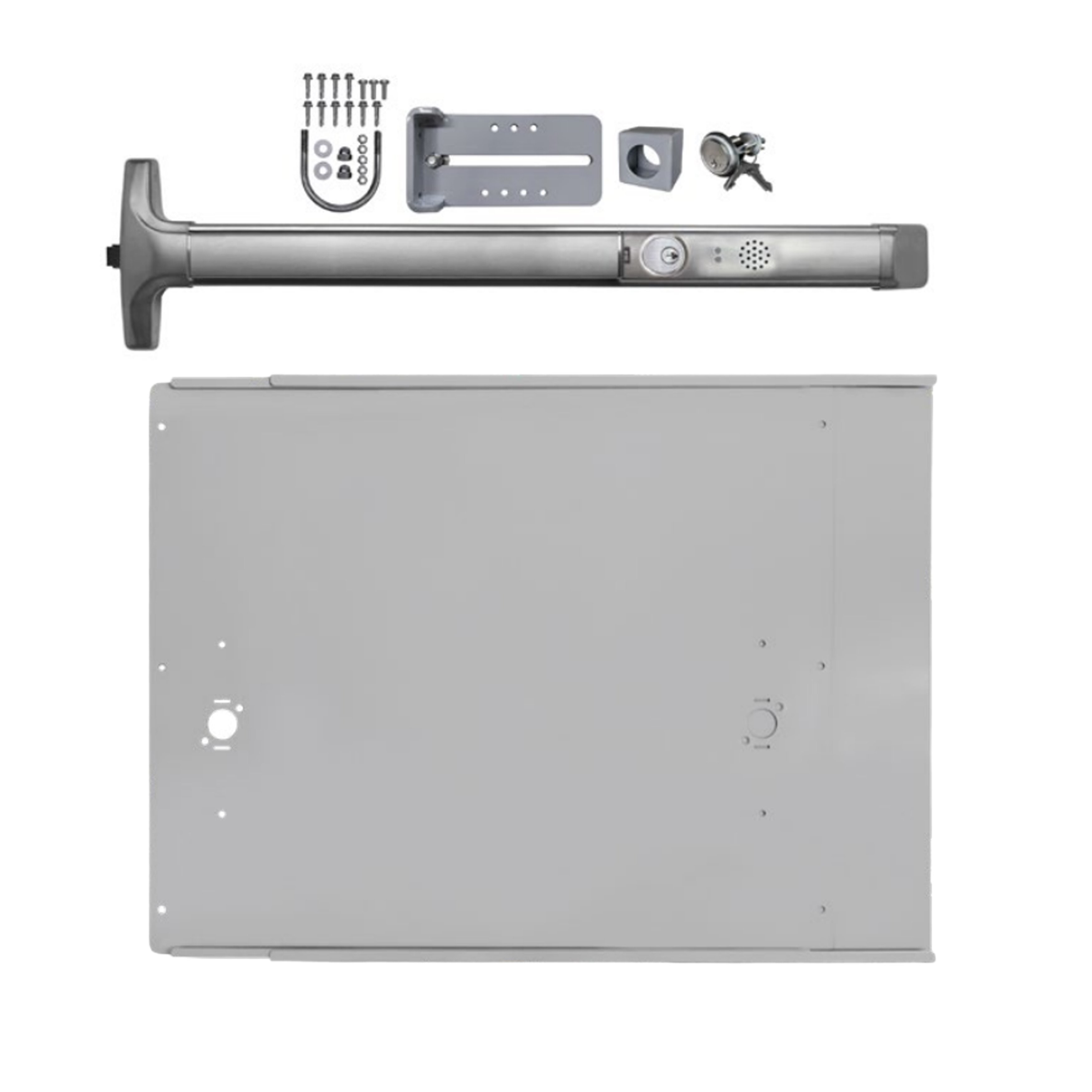 Chain Link DAC Premium Exit Bar Kit with 48" Detex Advantex Alarmed Bar ...