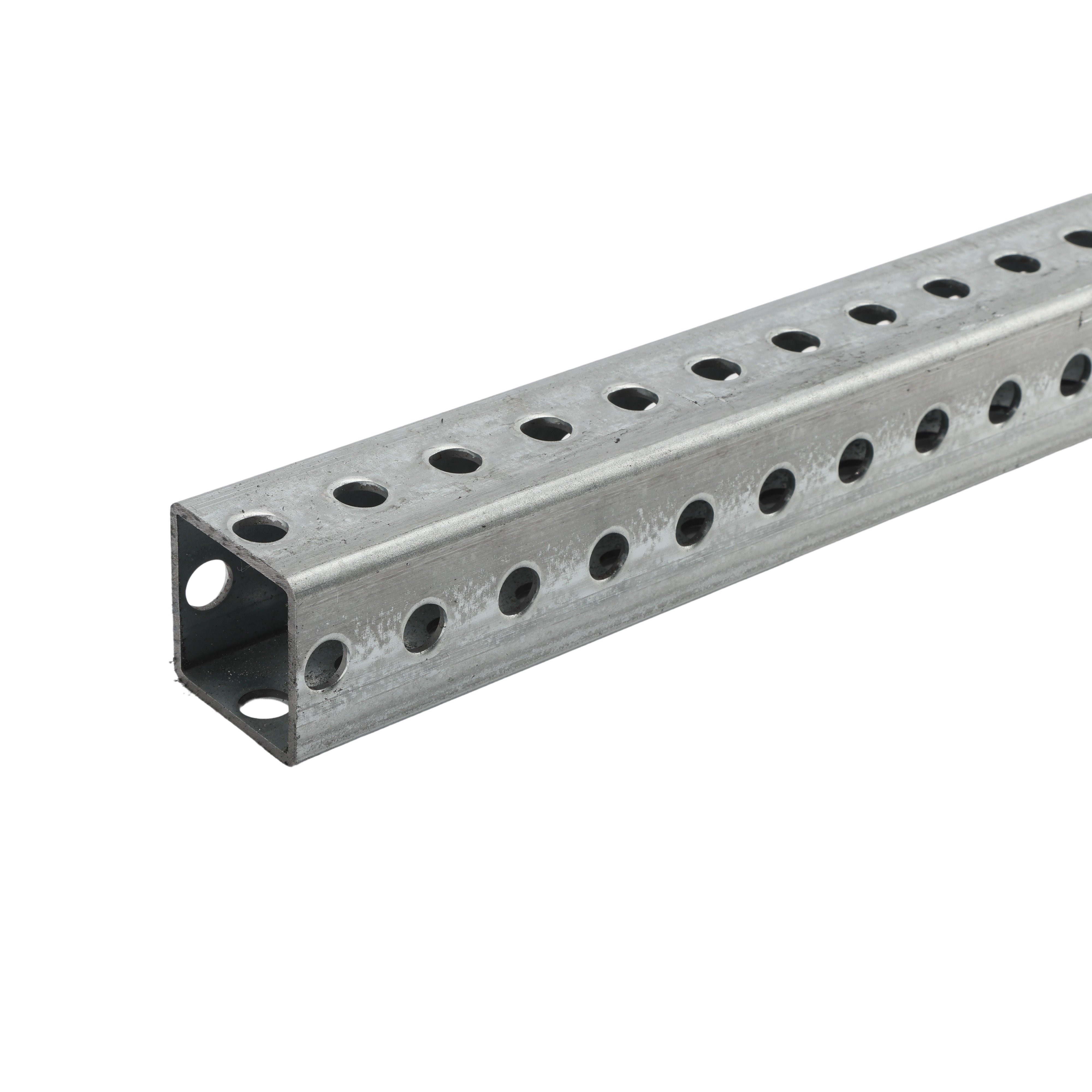 Telspar 1 3/4" x 1 3/4" Square Sign Post with Holes 7' Long 12 Gauge ...