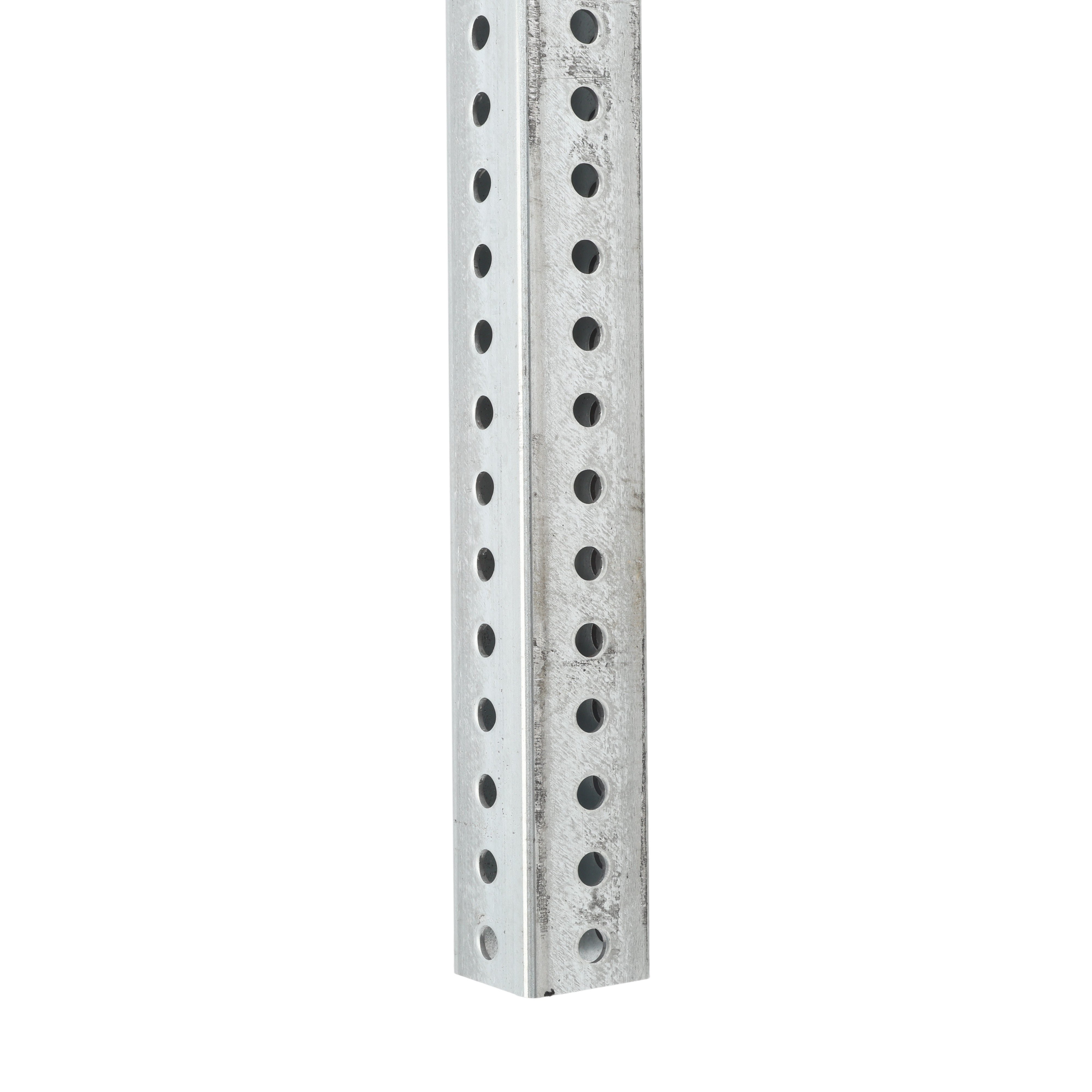 Telspar 2 x2" Square Sign Post with Holes 7' Long 12 Gauge (Pre-Galv ...