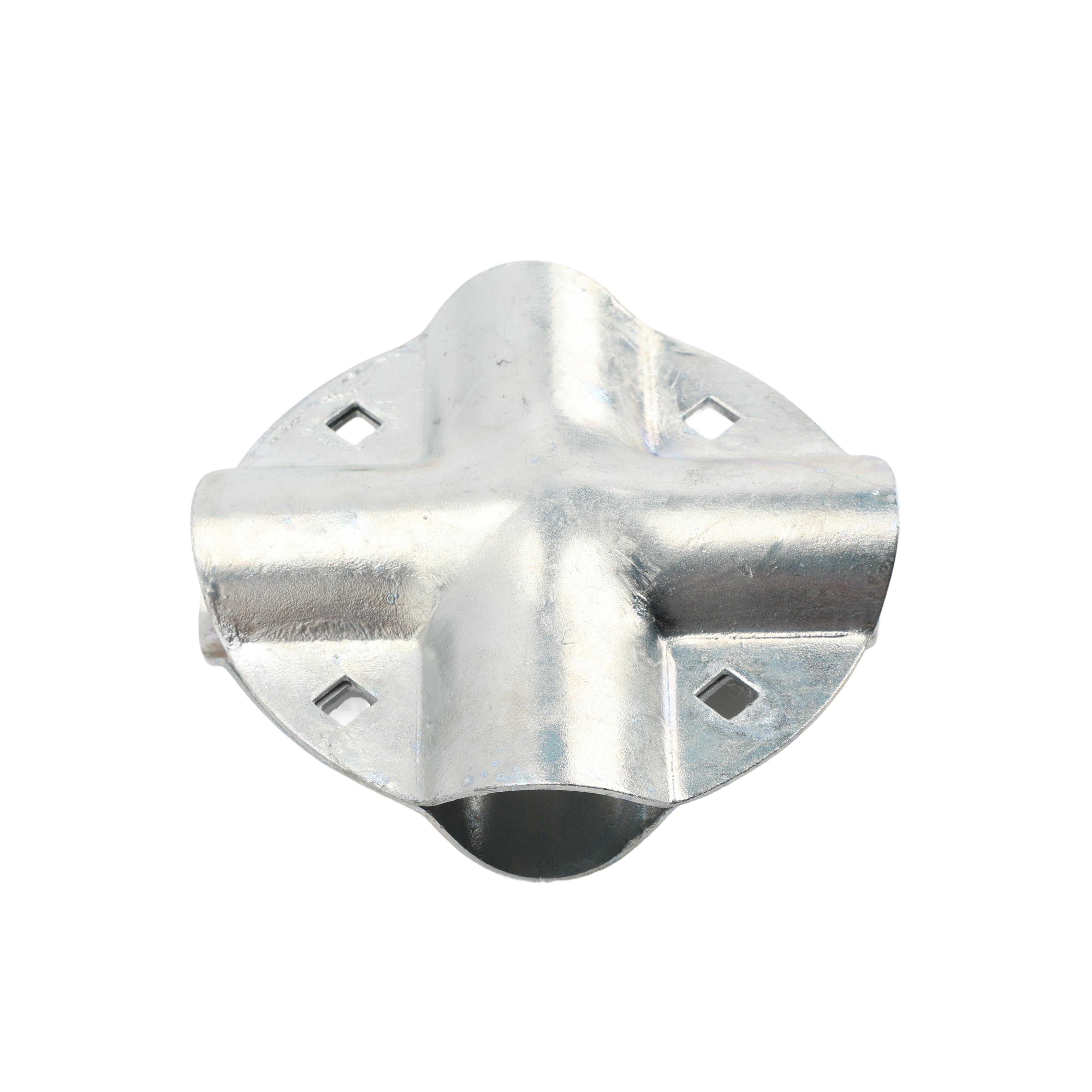 4 Way Connector Bracket Bolt on Bracket for 1 5/8" x 1 5/8" Round Post ...