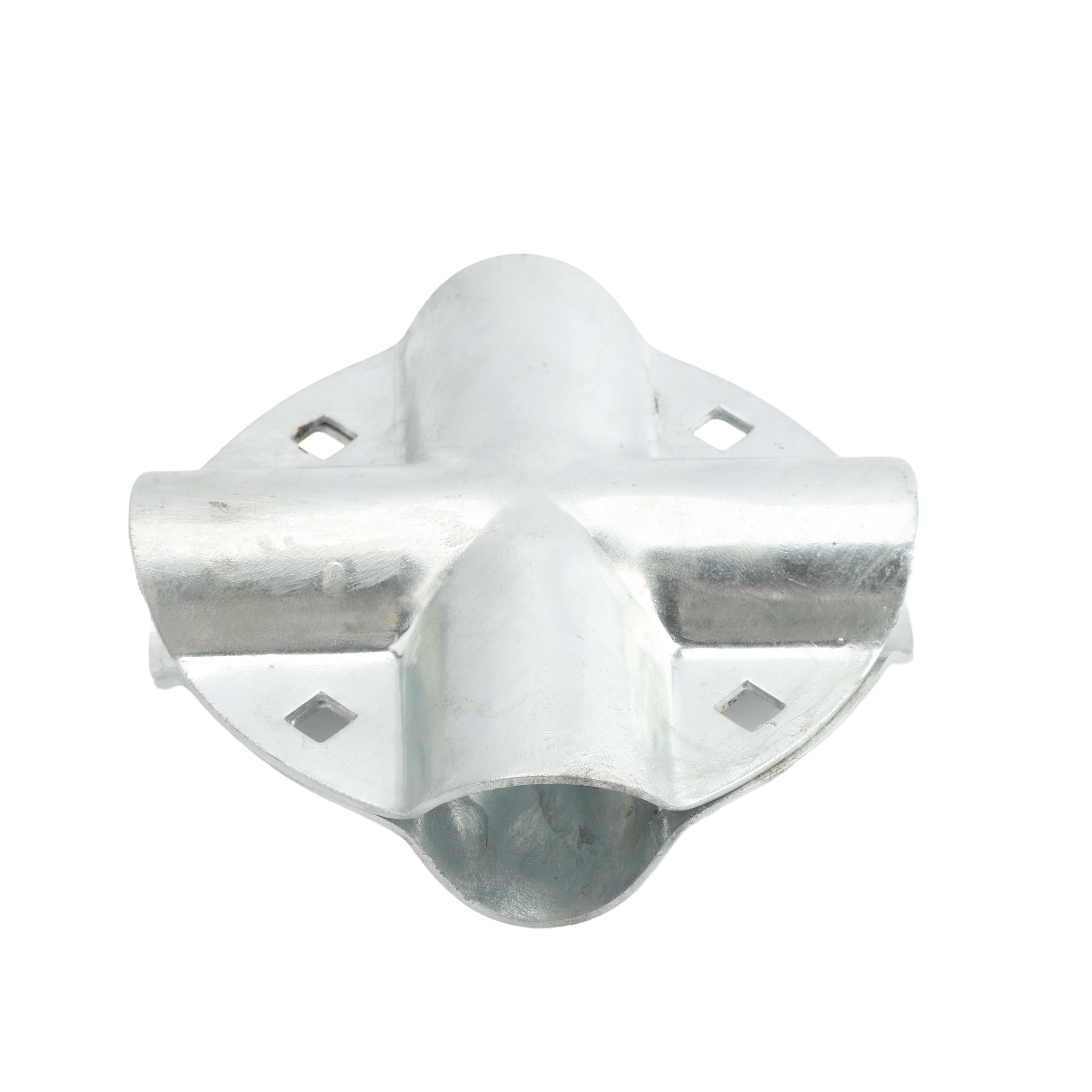 4 Way Connector Bracket Bolt on Bracket for 1 5/8" x 1 5/8" Round Post ...