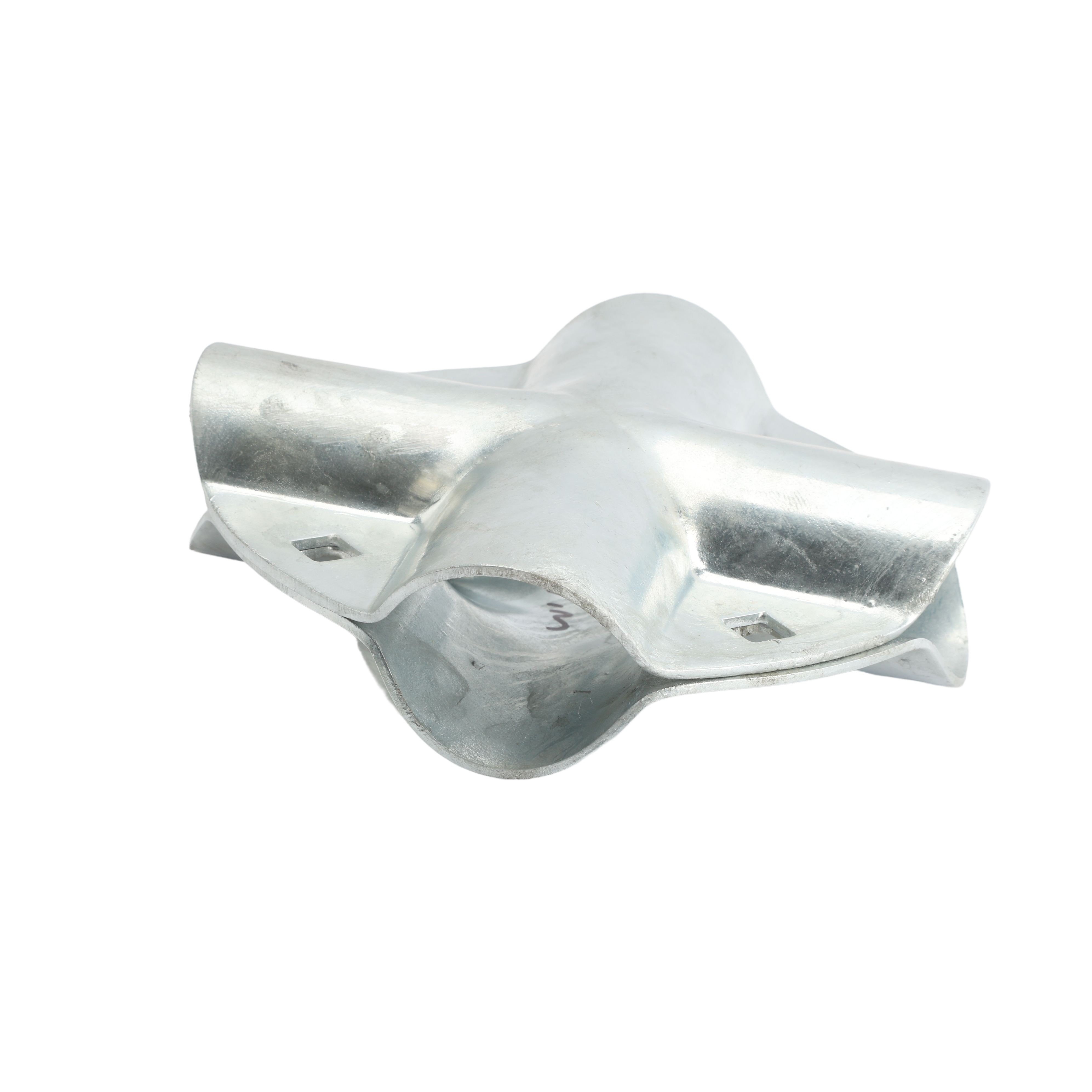 4 Way Connector Bracket Bolt on Bracket for 1 5/8" x 1 5/8" Round Post ...