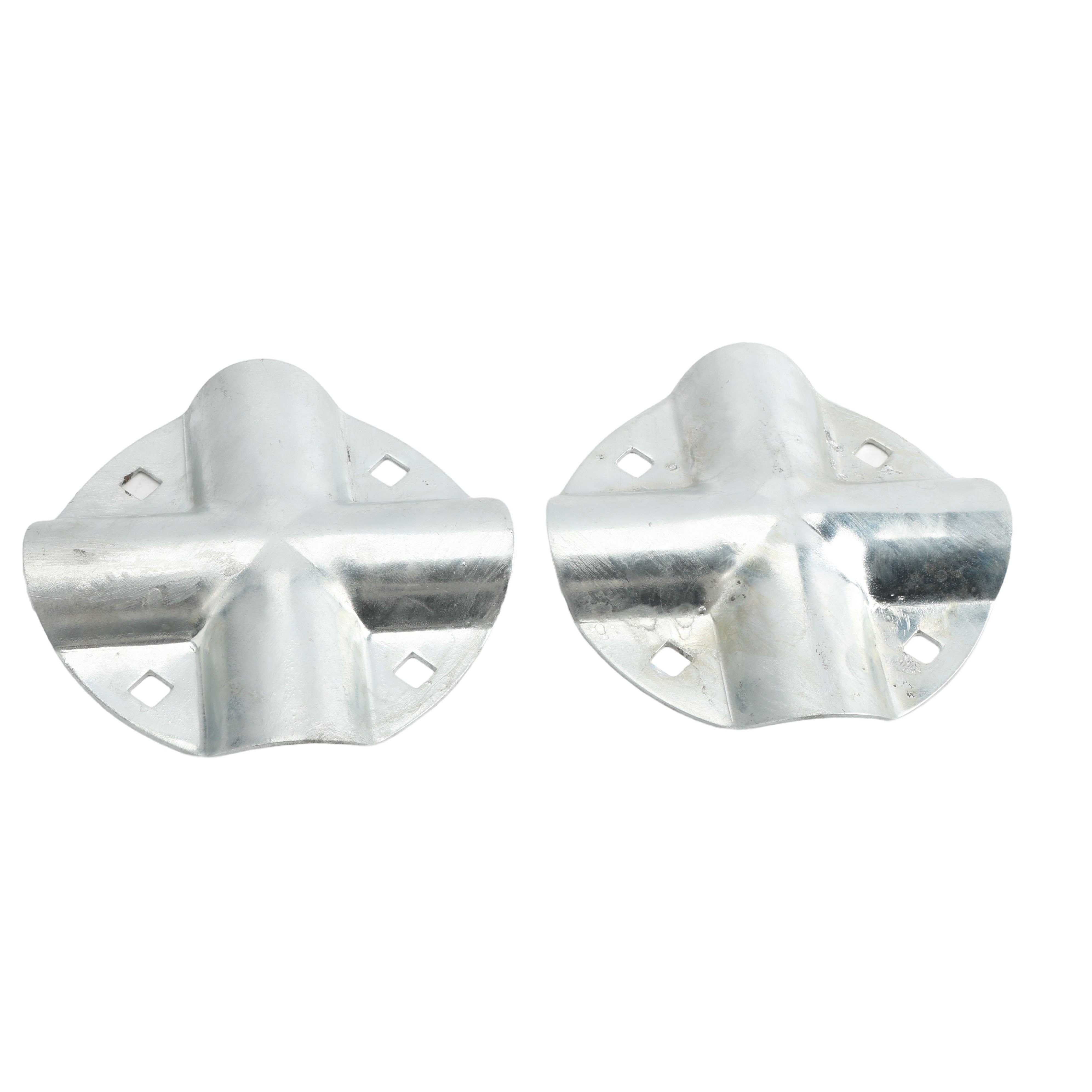 4 Way Connector Bracket Bolt on Bracket for 1 5/8" x 1 5/8" Round Post ...