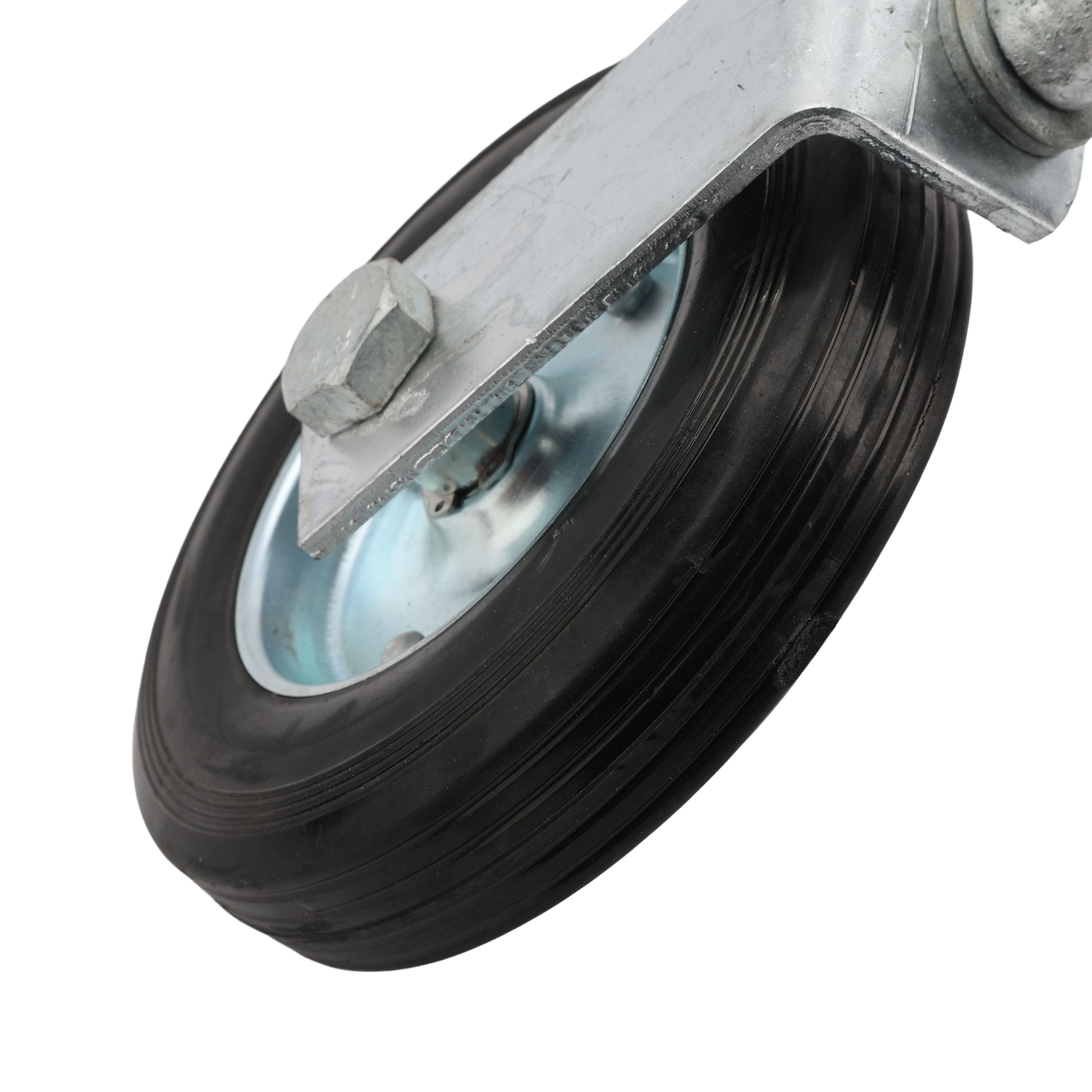 Chain Link Fence 360 Degree Swivel Swing Gate Wheel (6" Solid Rubber ...