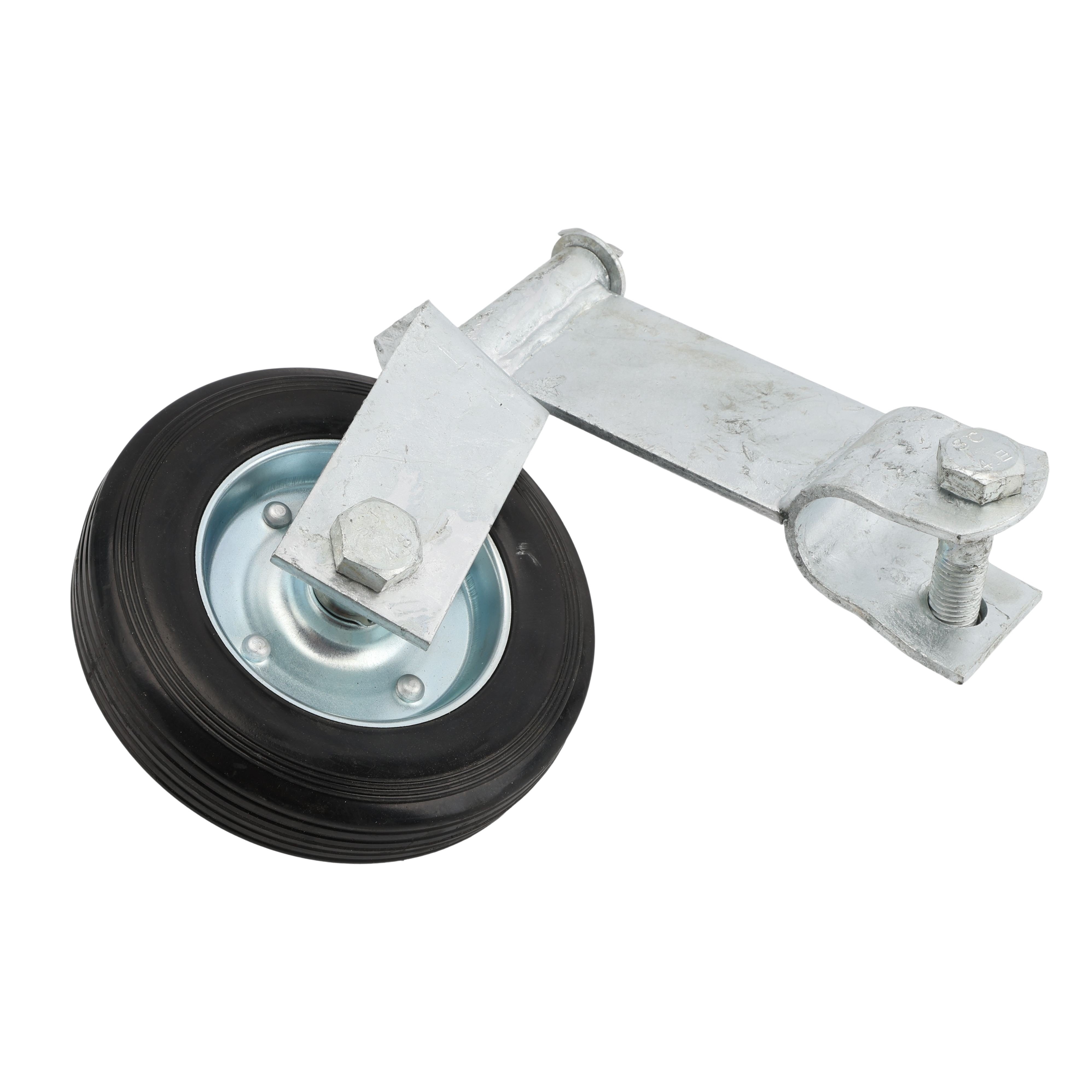Chain Link Fence 360 Degree Swivel Swing Gate Wheel (6" Solid Rubber ...
