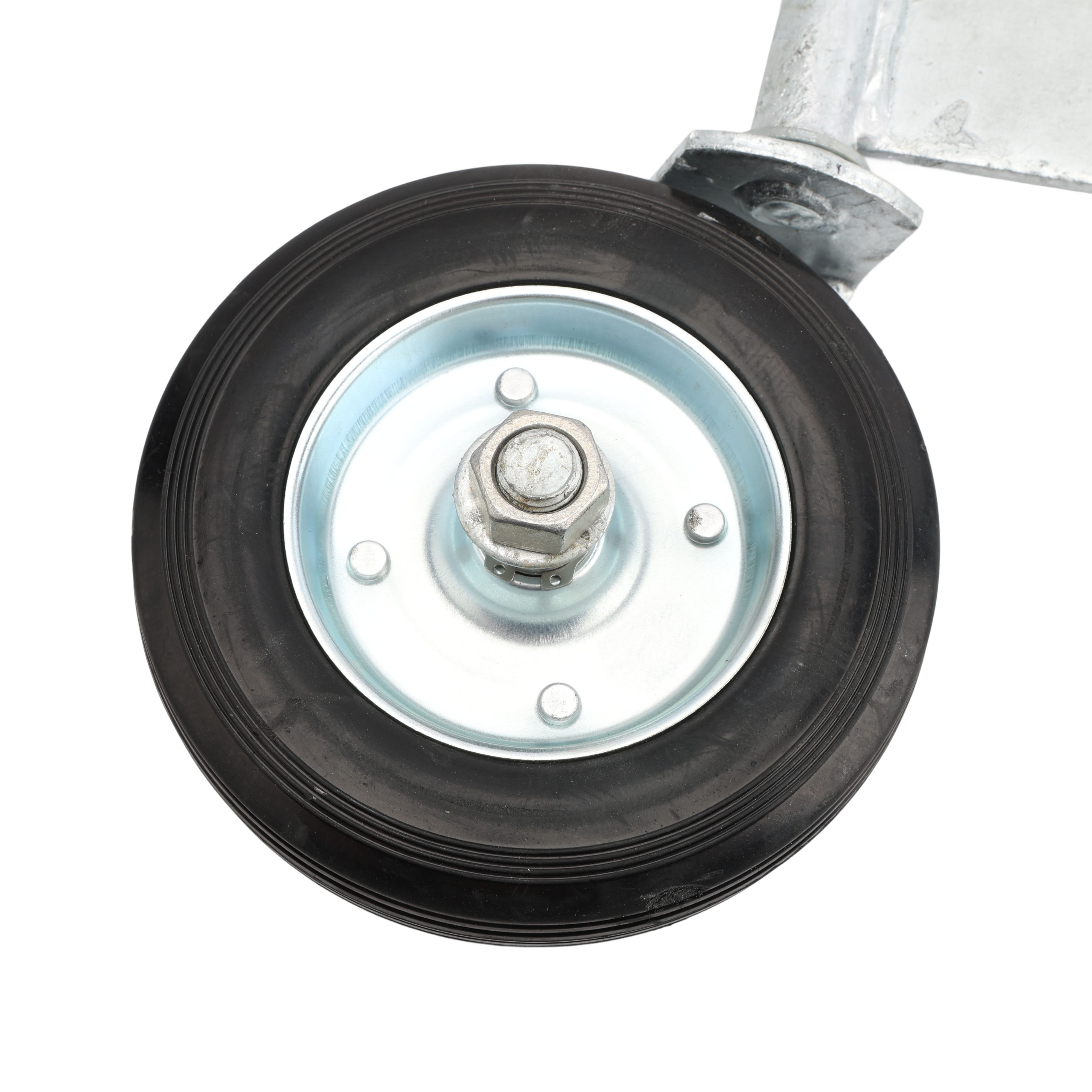 Chain Link Fence 360 Degree Swivel Swing Gate Wheel (6" Solid Rubber ...
