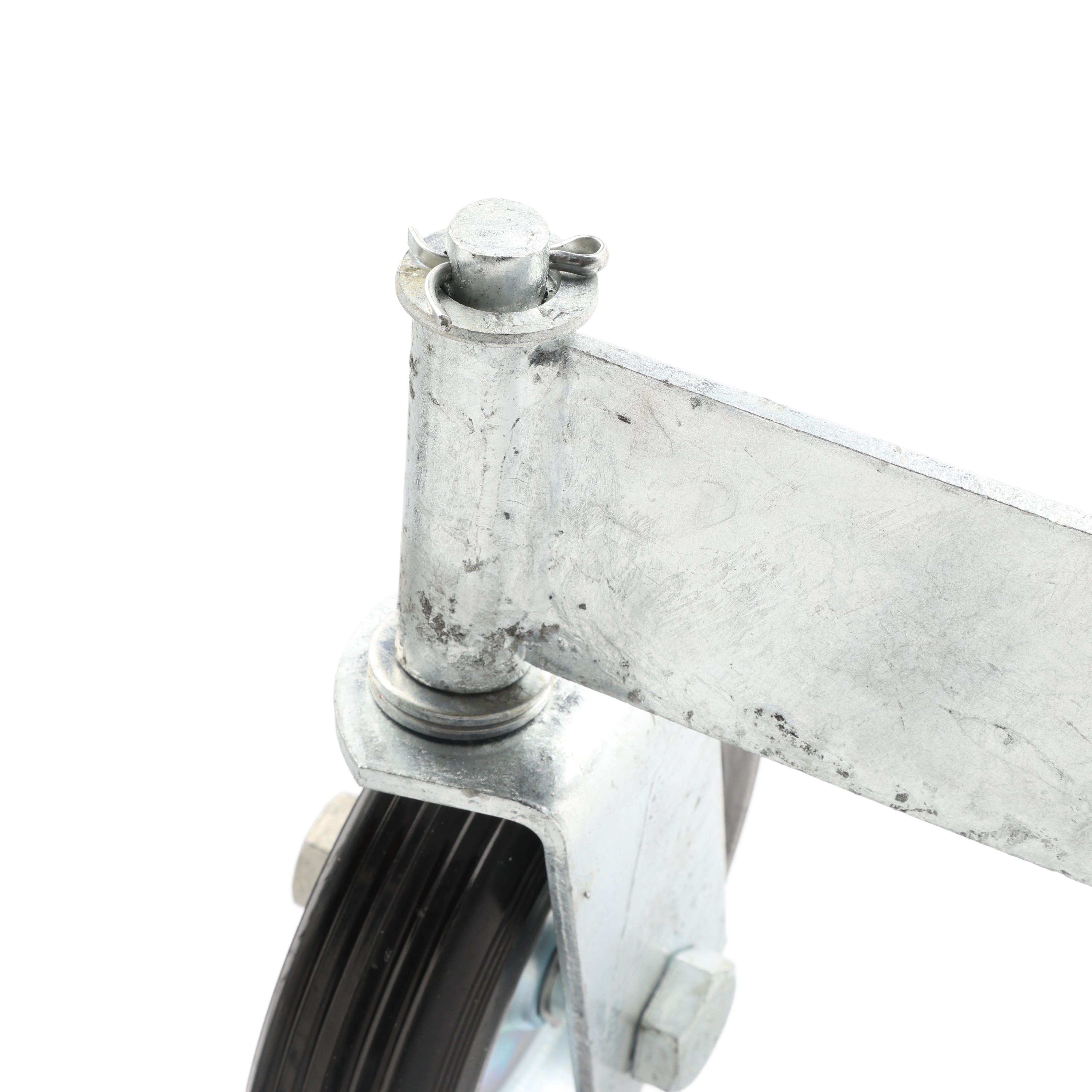 Chain Link Fence 360 Degree Swivel Swing Gate Wheel (6" Solid Rubber ...