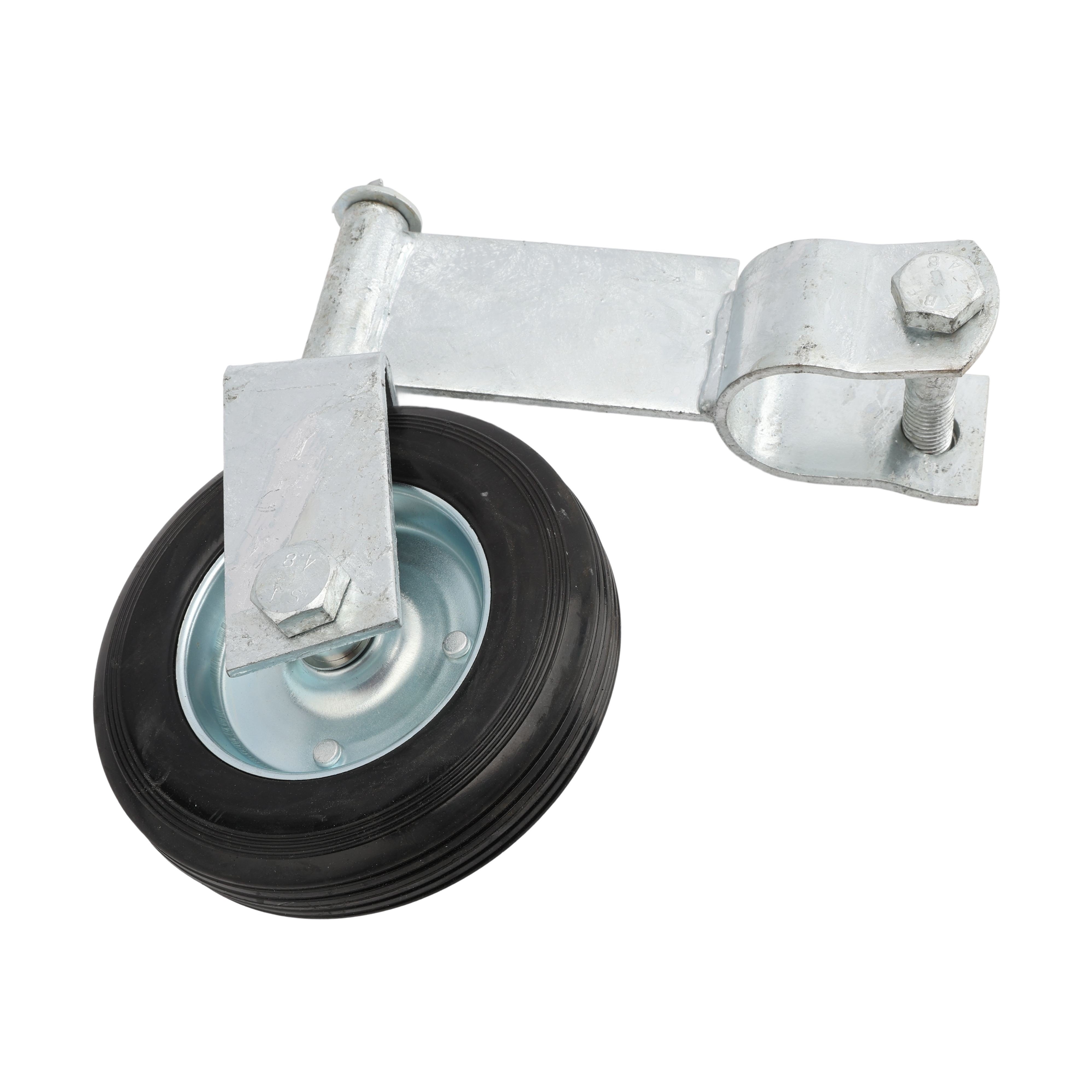 Chain Link Fence 360 Degree Swivel Swing Gate Wheel (6" Solid Rubber ...
