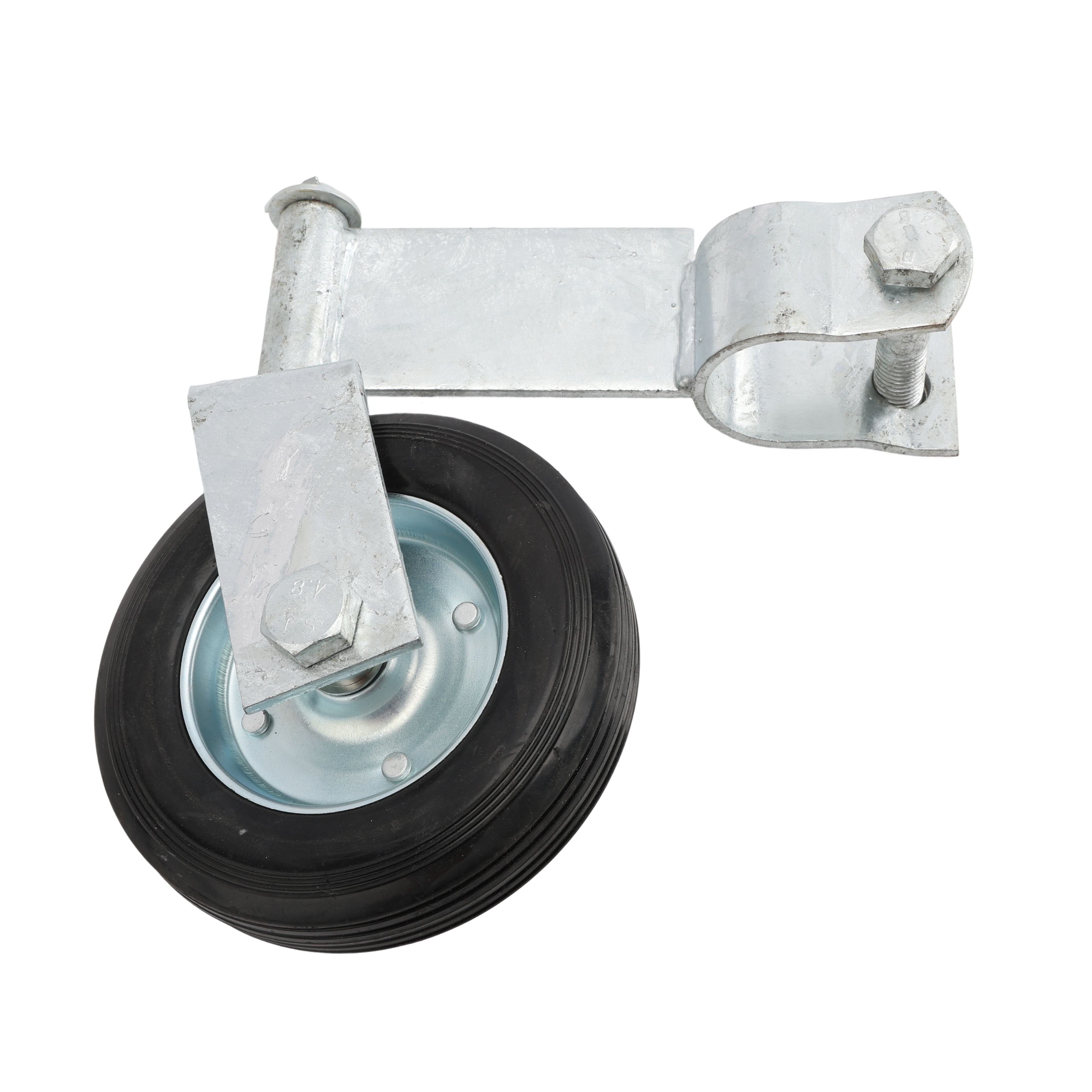 Chain Link Fence 360 Degree Swivel Swing Gate Wheel (6" Solid Rubber ...