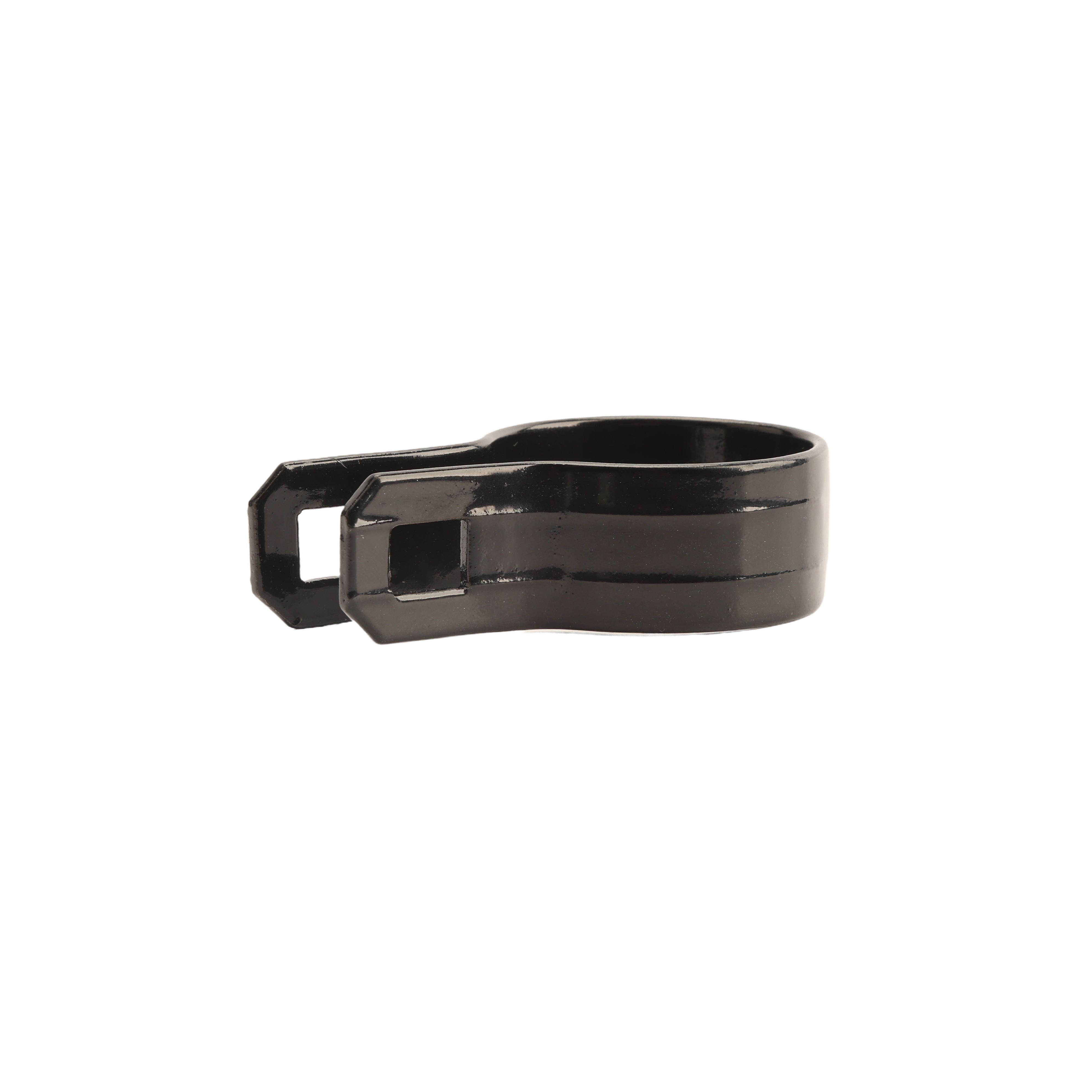Chain Link 1 5/8" [1 5/8" OD] Beveled Black Brace Band [12 Gauge ...
