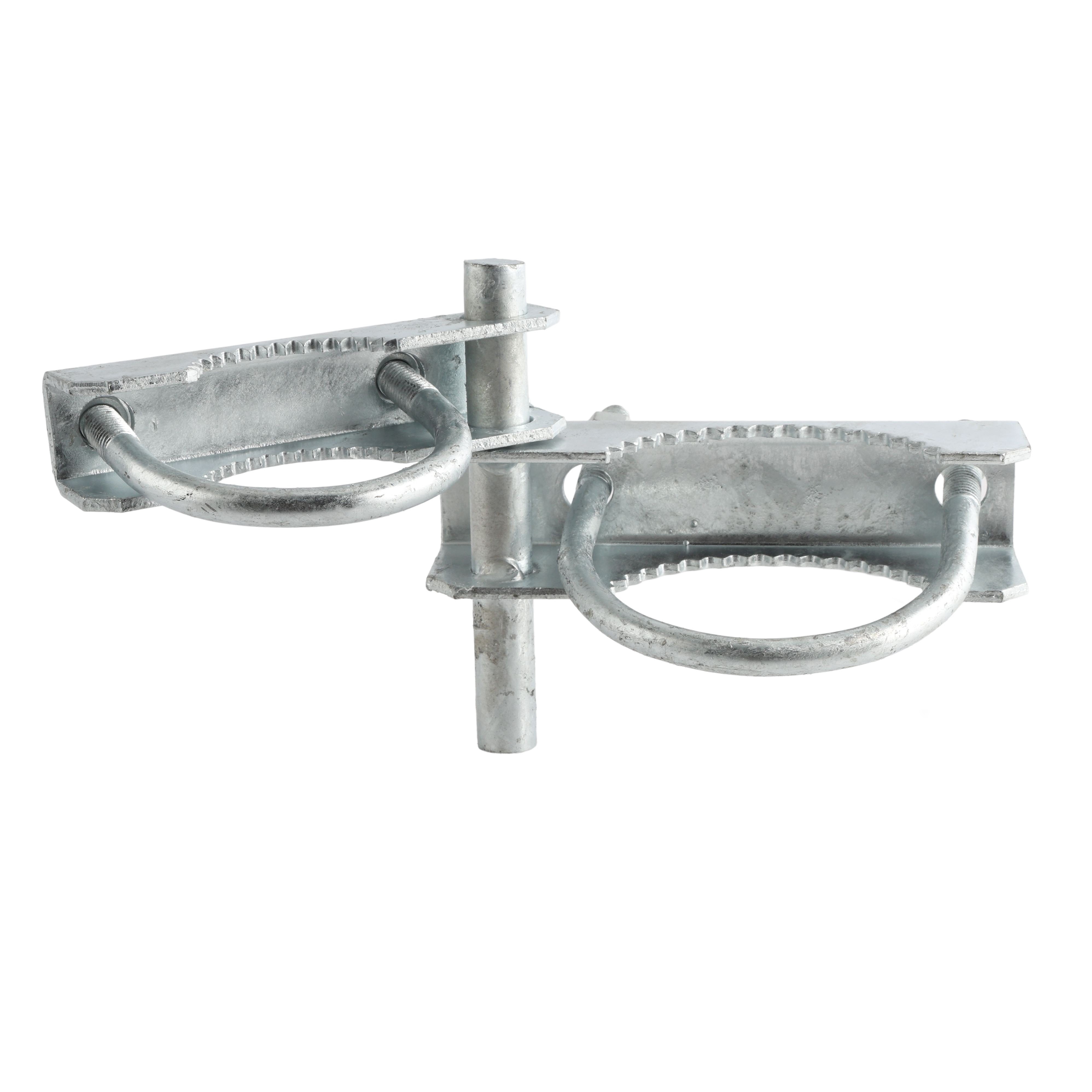 Chain Link 4" 180 Degree Offset Industrial Gate Hinge (2 1/2" Gate ...