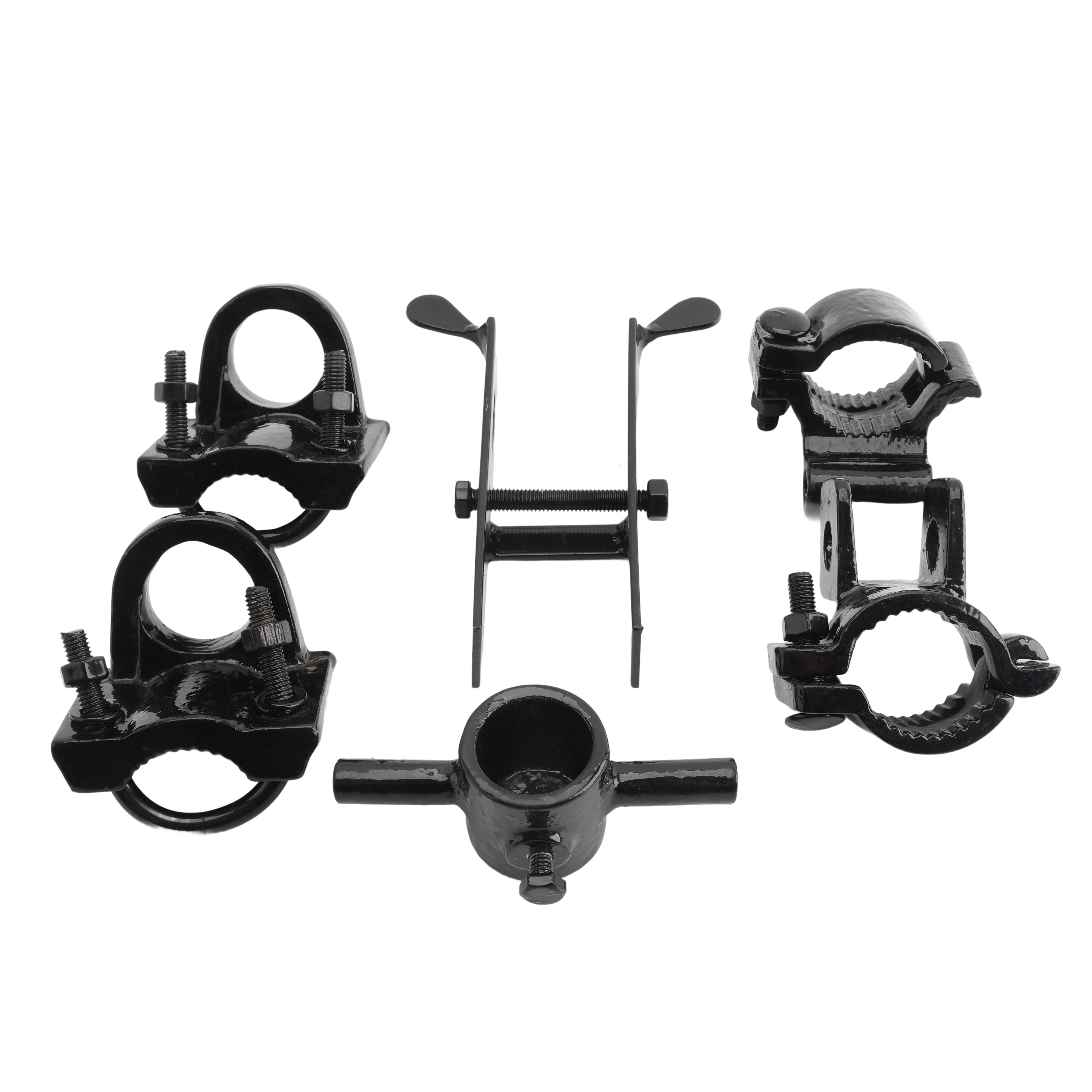 Chain Link Black Industrial Latch Kit For 1 5/8" - 2" Round Gate Frames ...