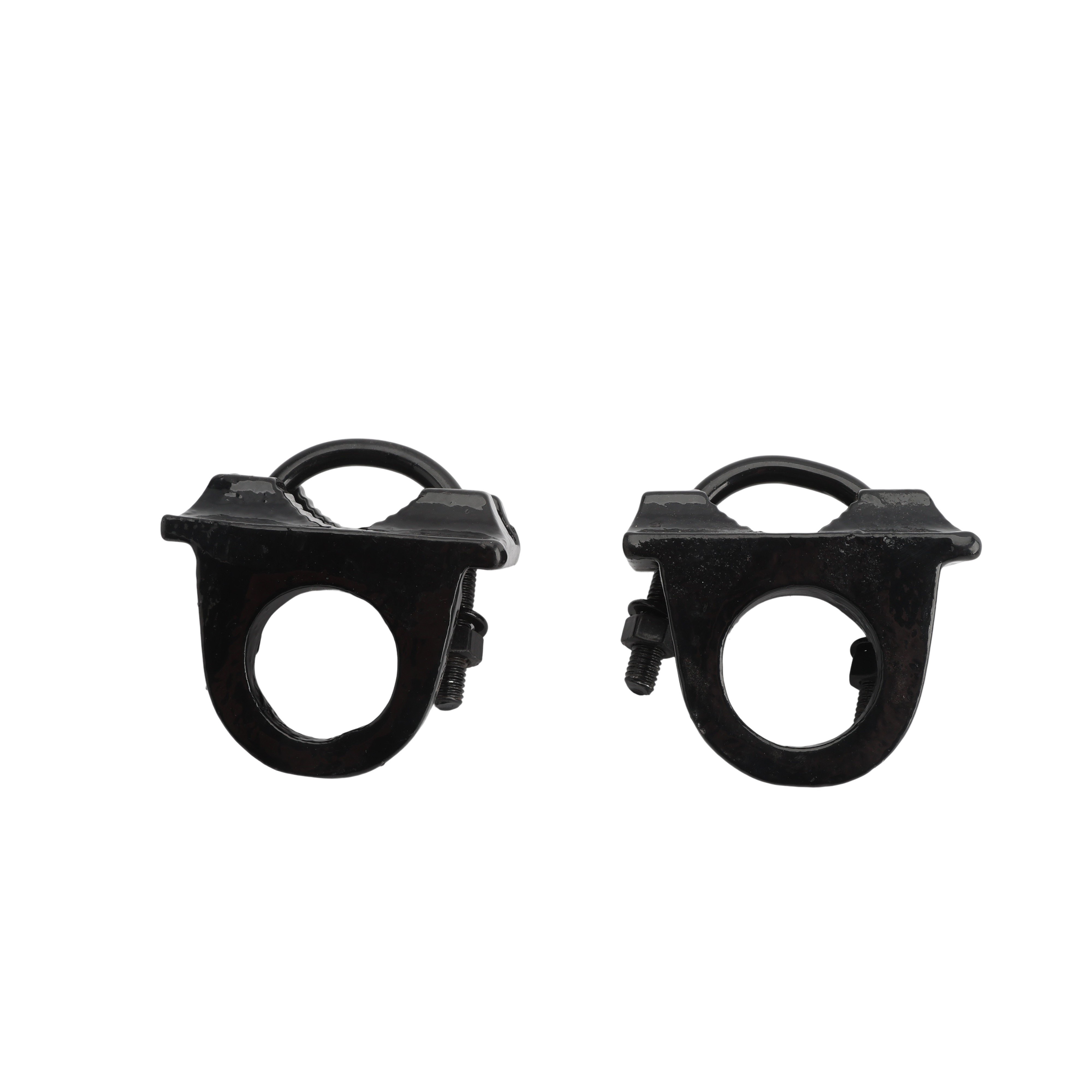 Chain Link Black Industrial Latch Kit For 1 5/8" - 2" Round Gate Frames ...