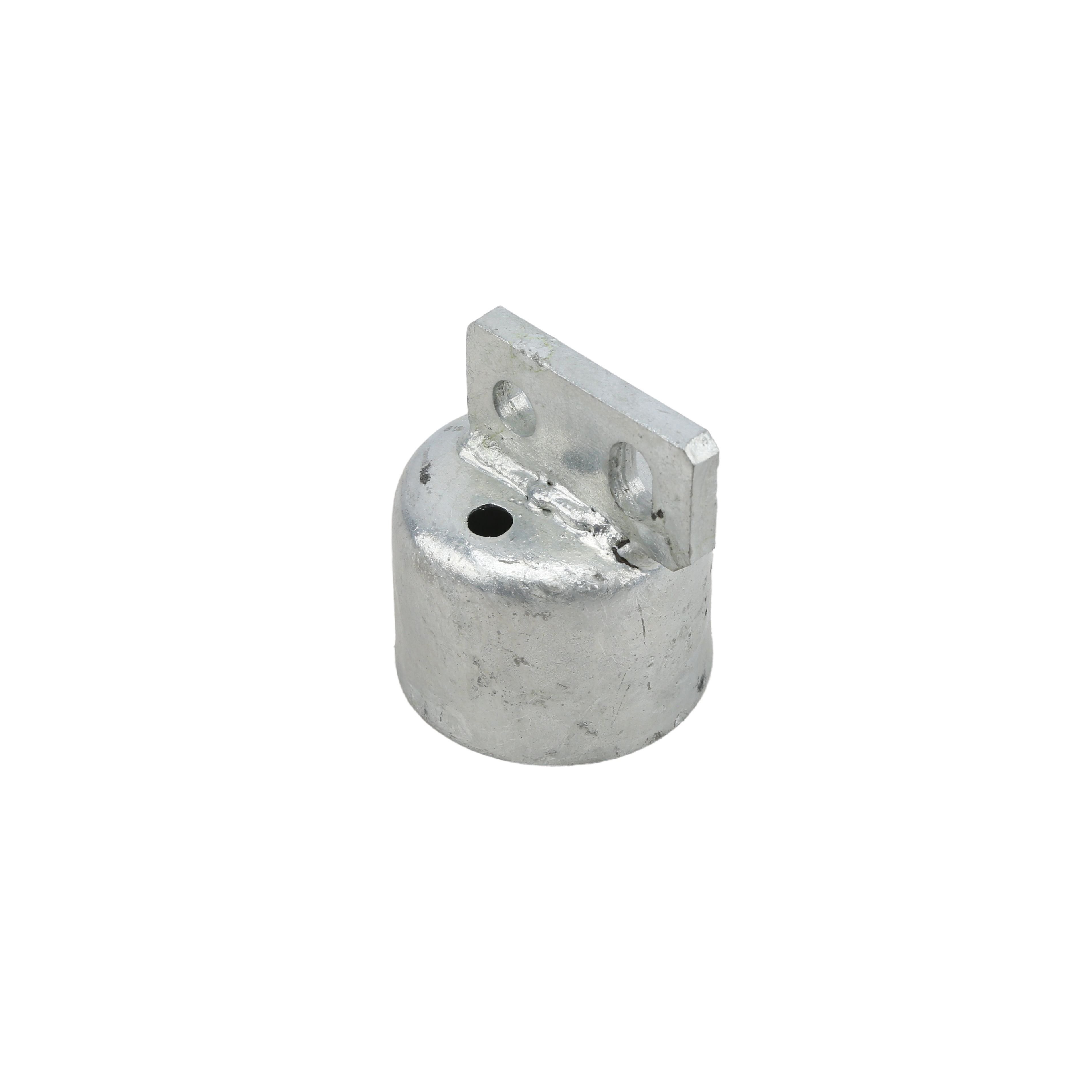 Chain Link 2 1/2" [2 3/8" OD] Brace Rail End Cup - End Rail (Pressed ...