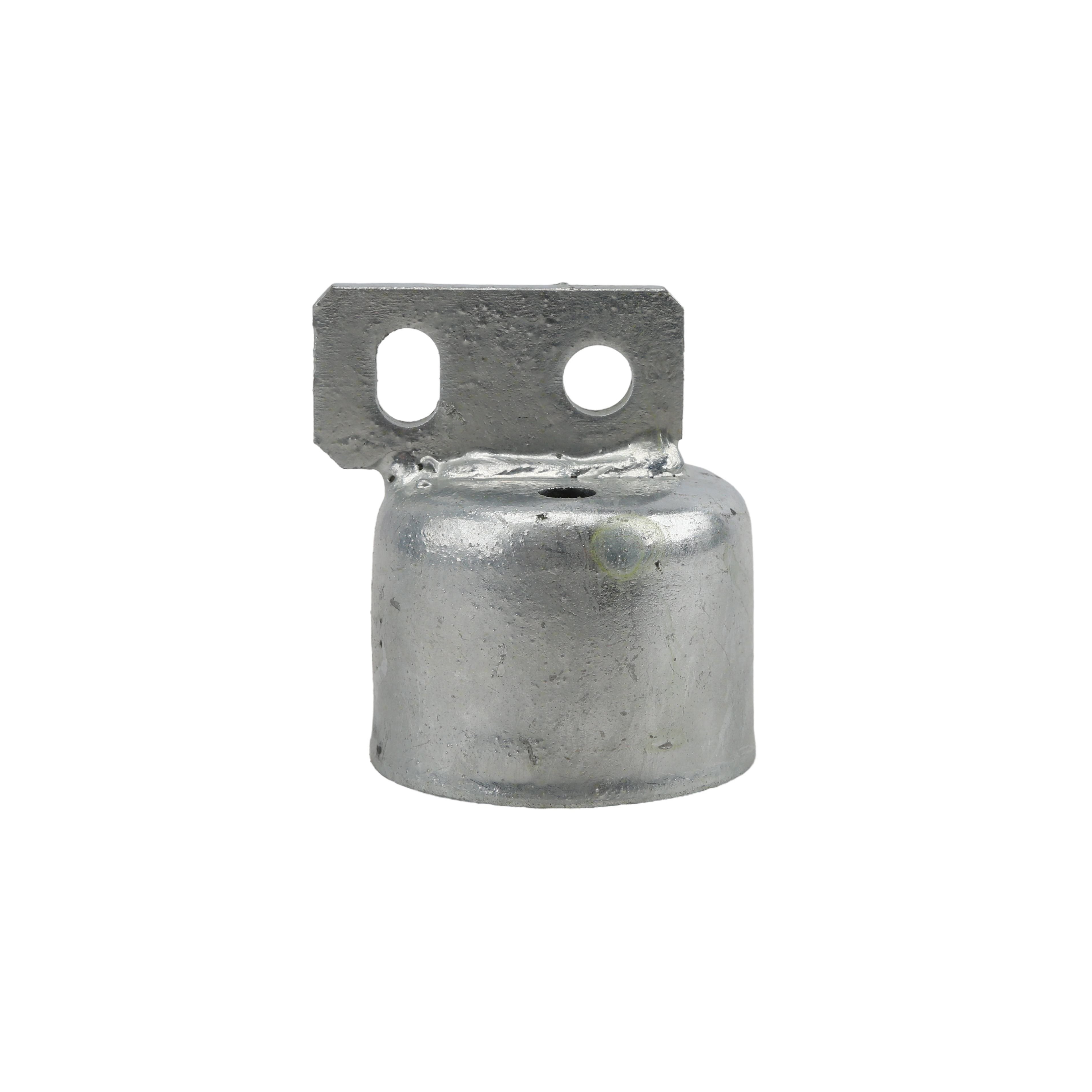 Chain Link 2 1/2" [2 3/8" OD] Brace Rail End Cup - End Rail (Pressed ...