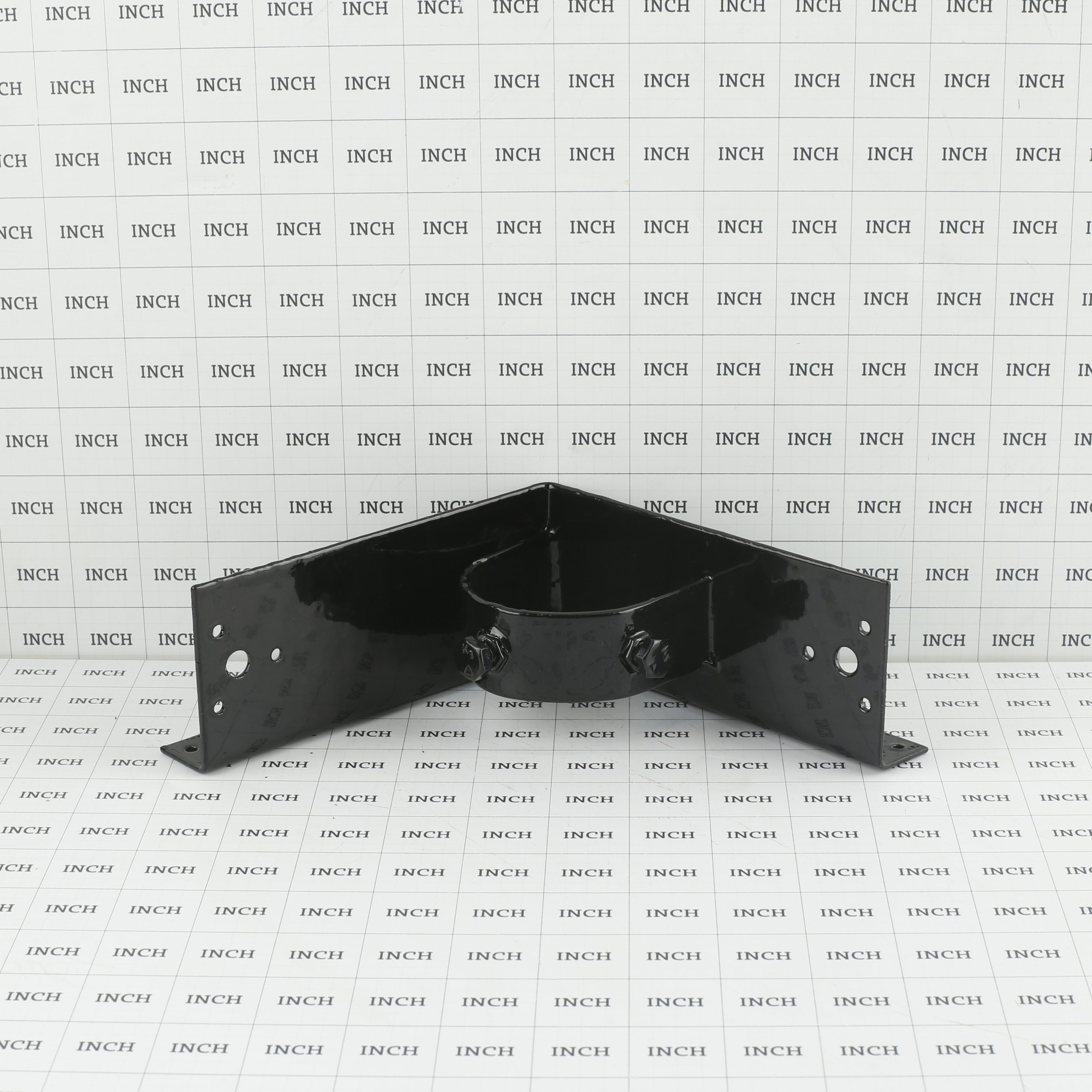 Chain Link 2 1/2" [2 3/8" OD] x 6" Wooden Fence to Post Corner Adapter ...