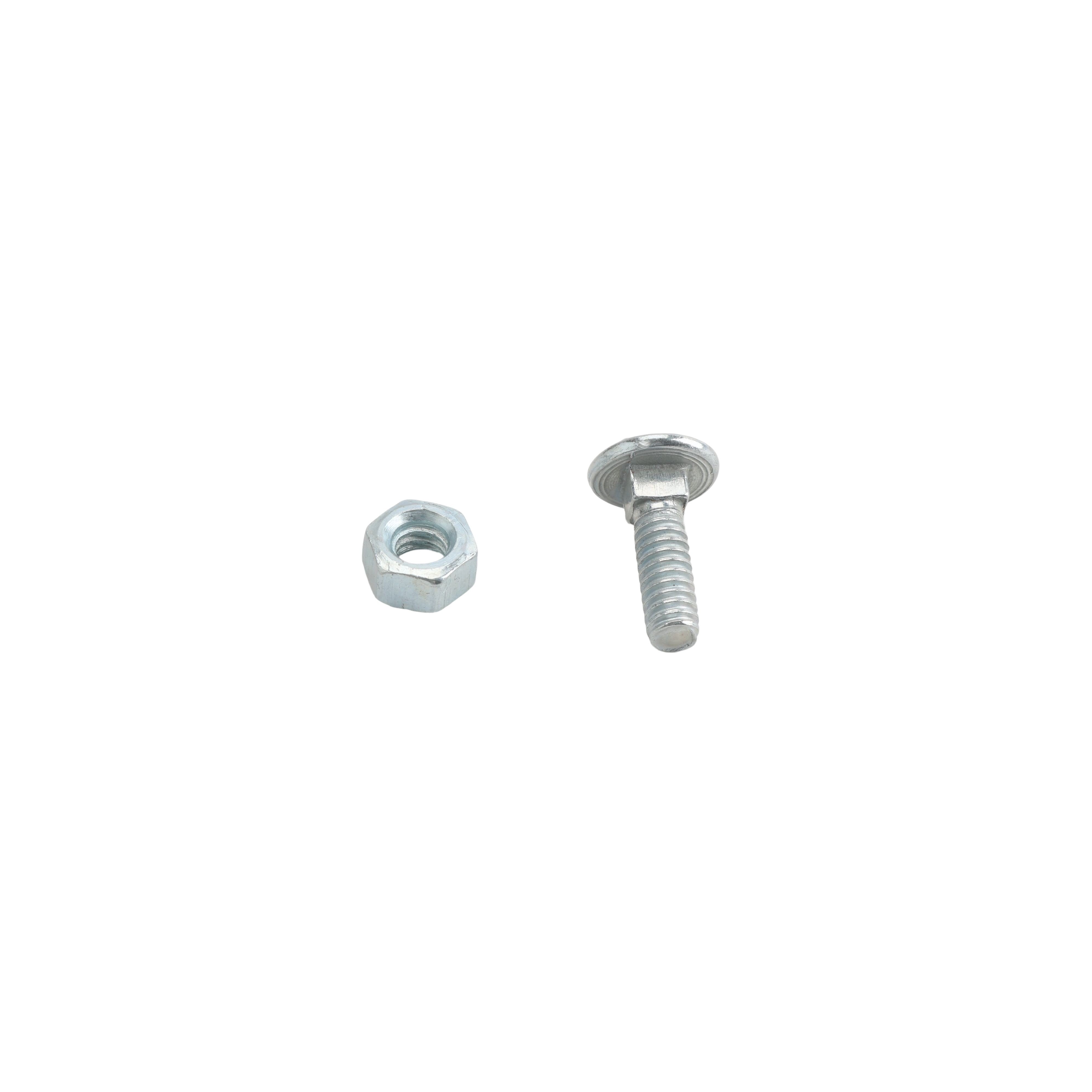 Chain Link 1/4" x 3/4" Carriage Bolt & Nut (Hot Dip Galvanized Steel ...