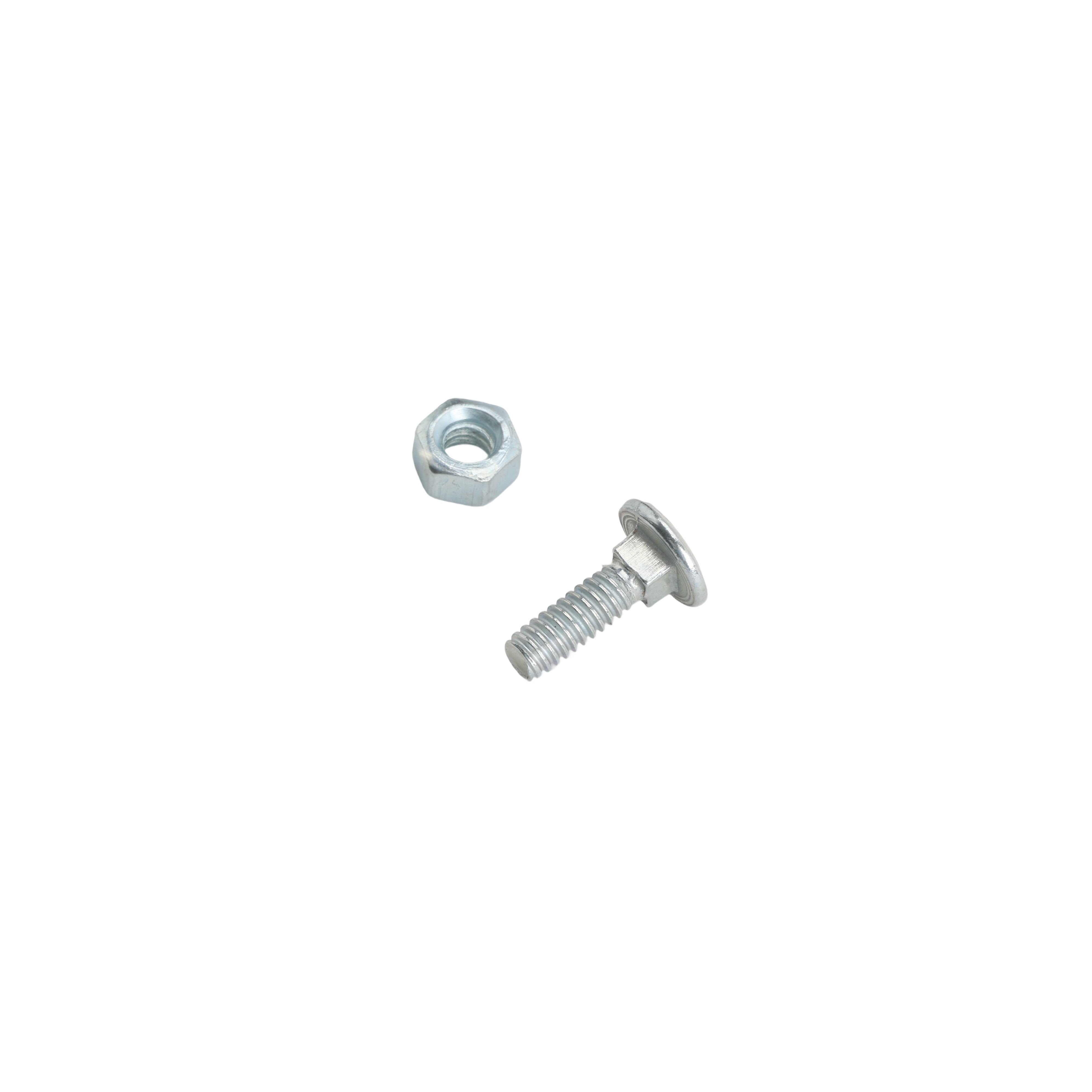 Chain Link 1/4" x 3/4" Carriage Bolt & Nut (Hot Dip Galvanized Steel ...