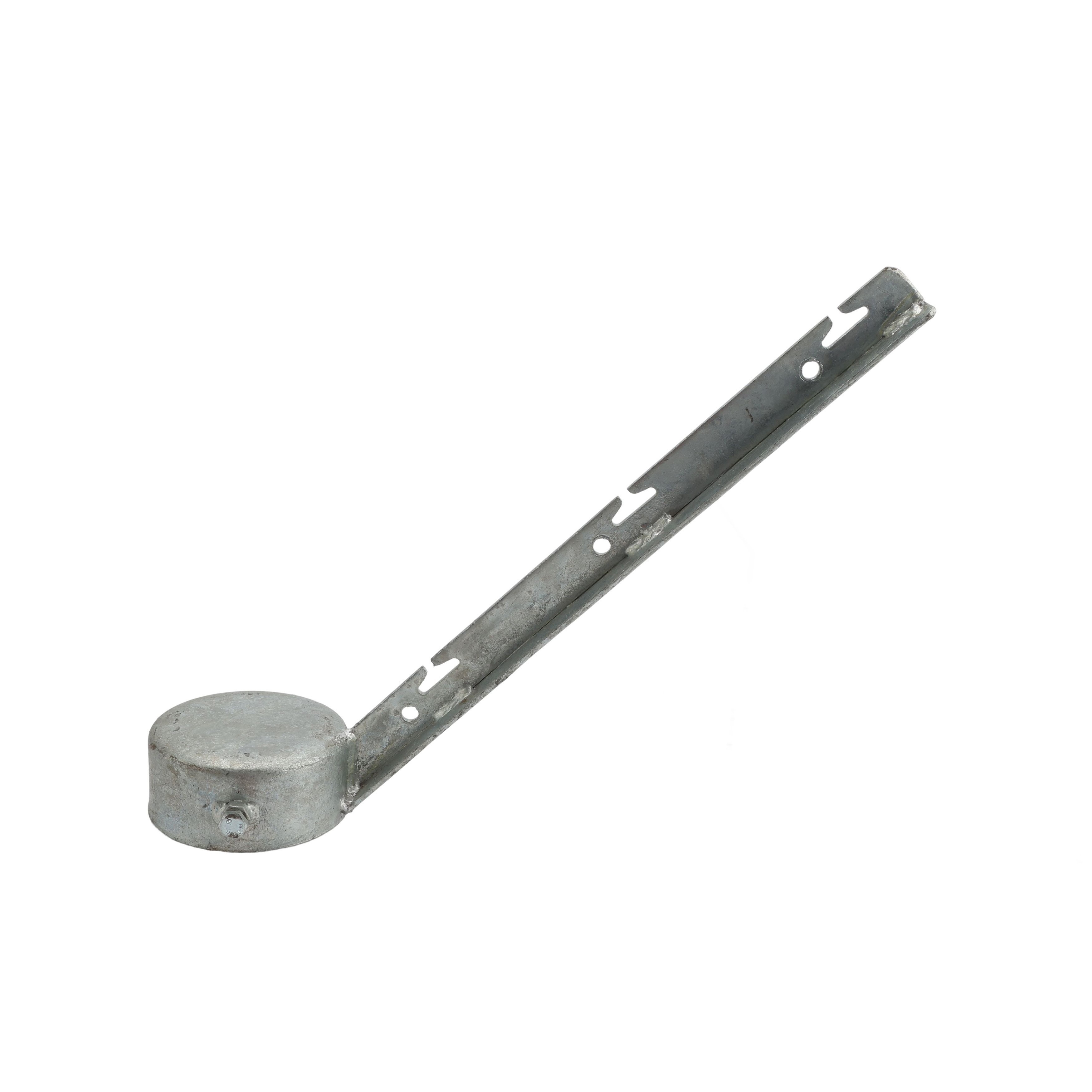 Chain Link 4 1/2" Corner Post 3-Strand 45 Degree Barb Wire Arm ...
