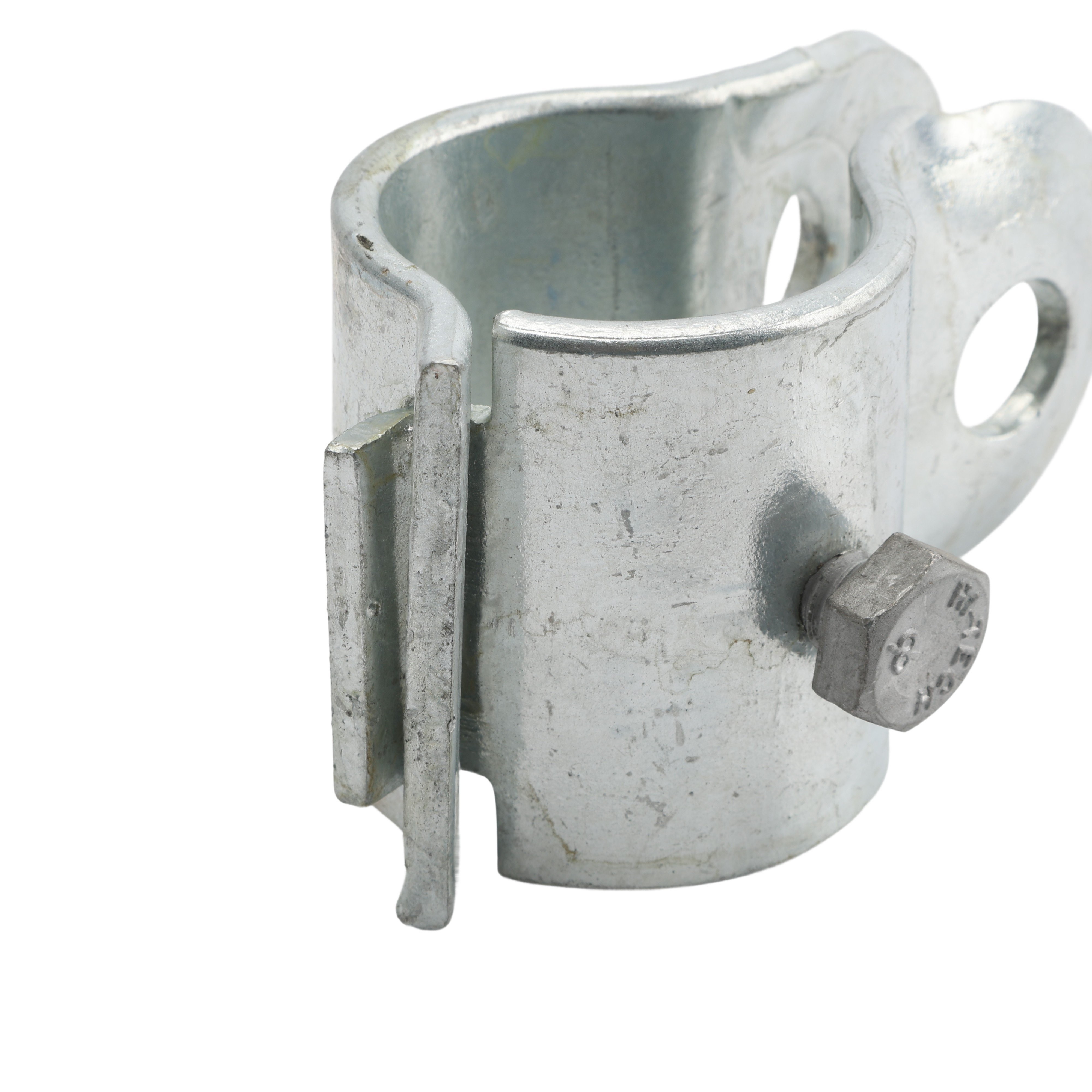 2 1/2" (2 3/8" OD) Industrial Round Post Collar Hinge - Hook & Eye ...